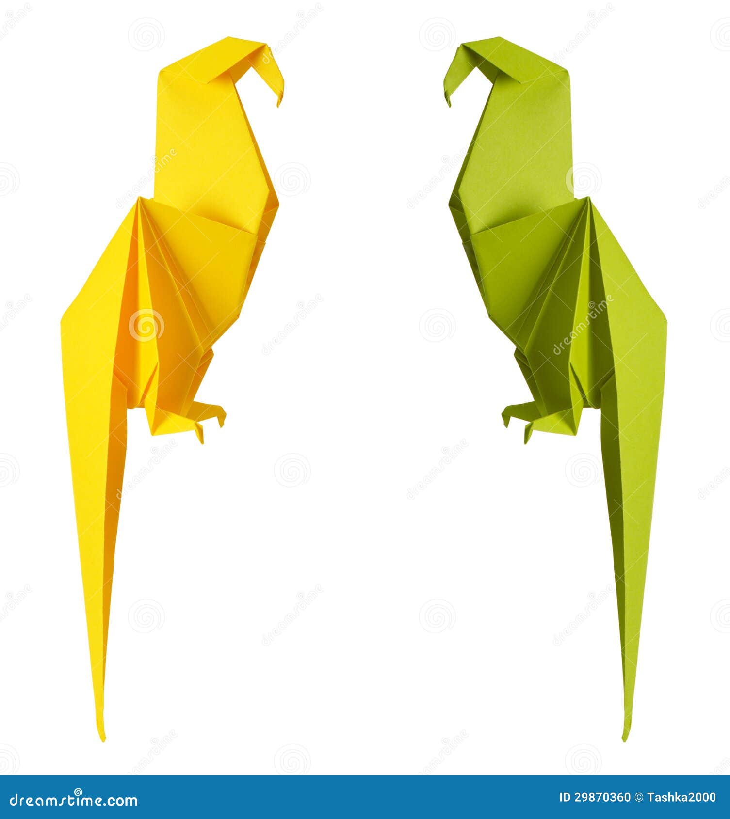 Perroquet d'origami photo stock. Image du géométrique - 29870360