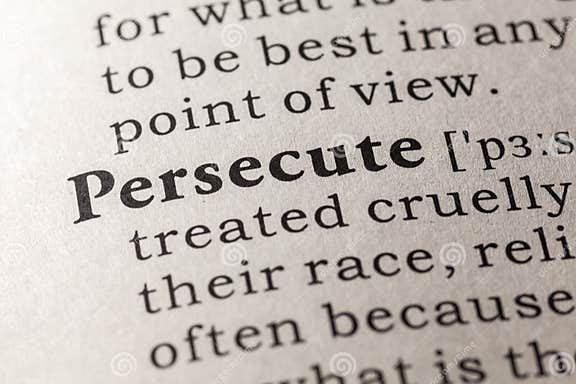 Definition of the Word Persecute Stock Image - Image of persecute, word ...