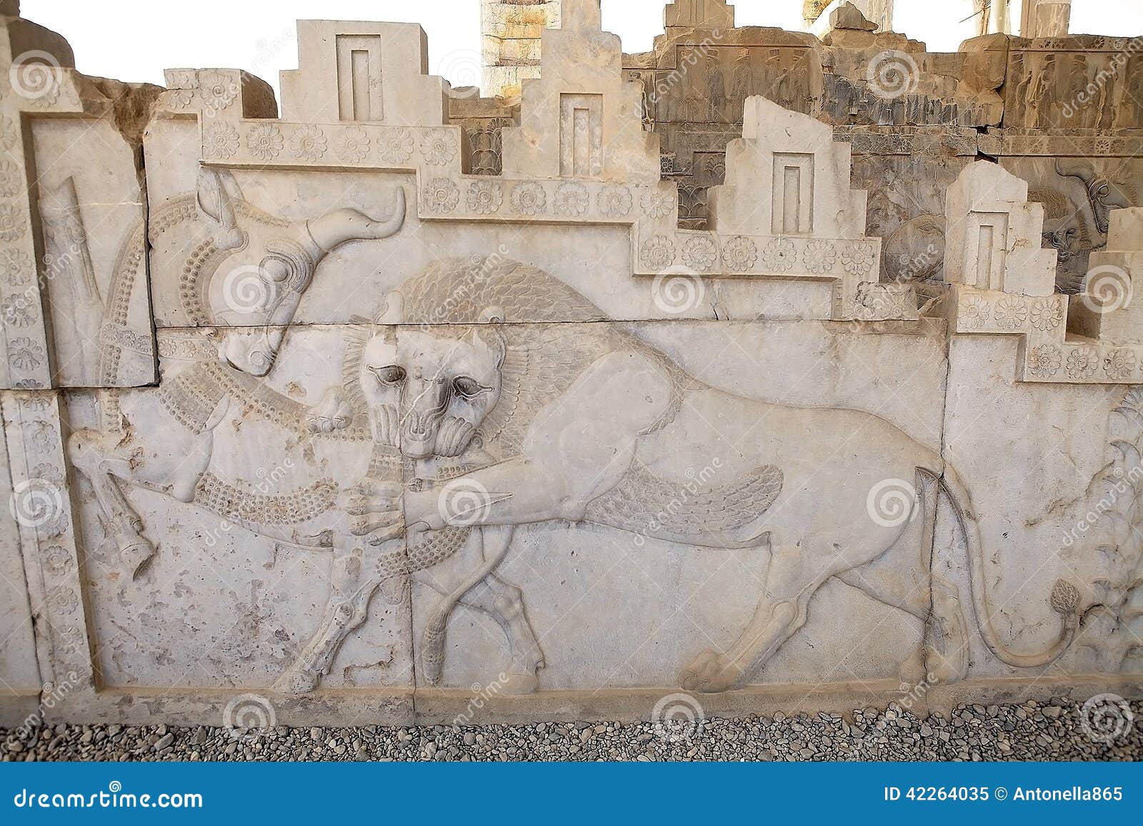 Persepolis imagen de archivo. Imagen de cultura, animal - 42264035