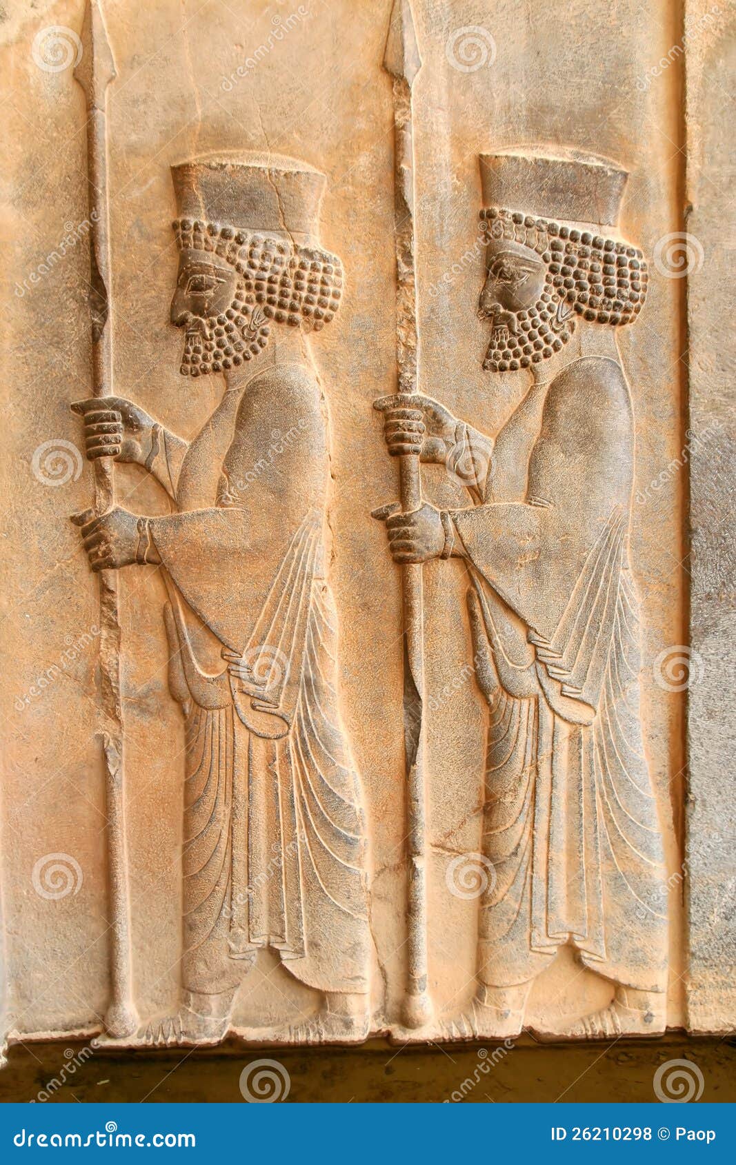 Persepolis Bas Relief stock photo. Image of historic - 26210298