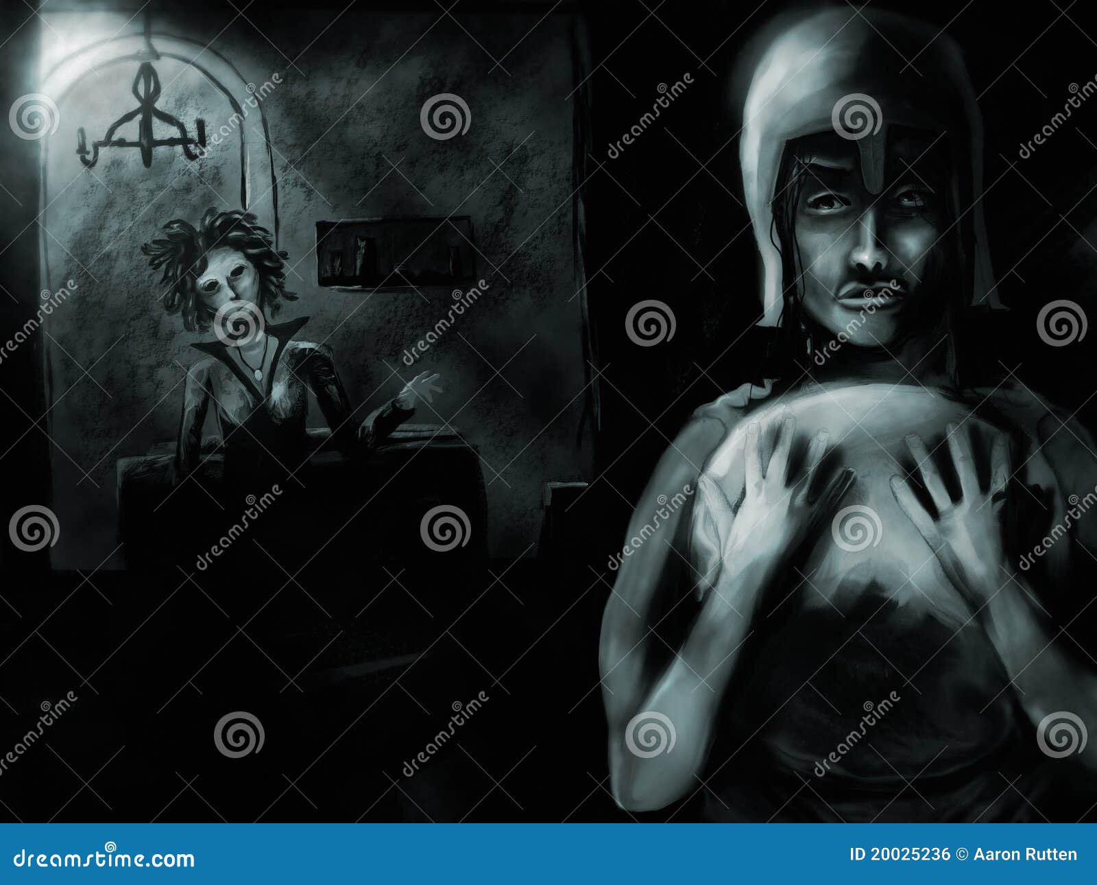 Perseus and the Gorgon stock illustration. Illustration of ancient ...