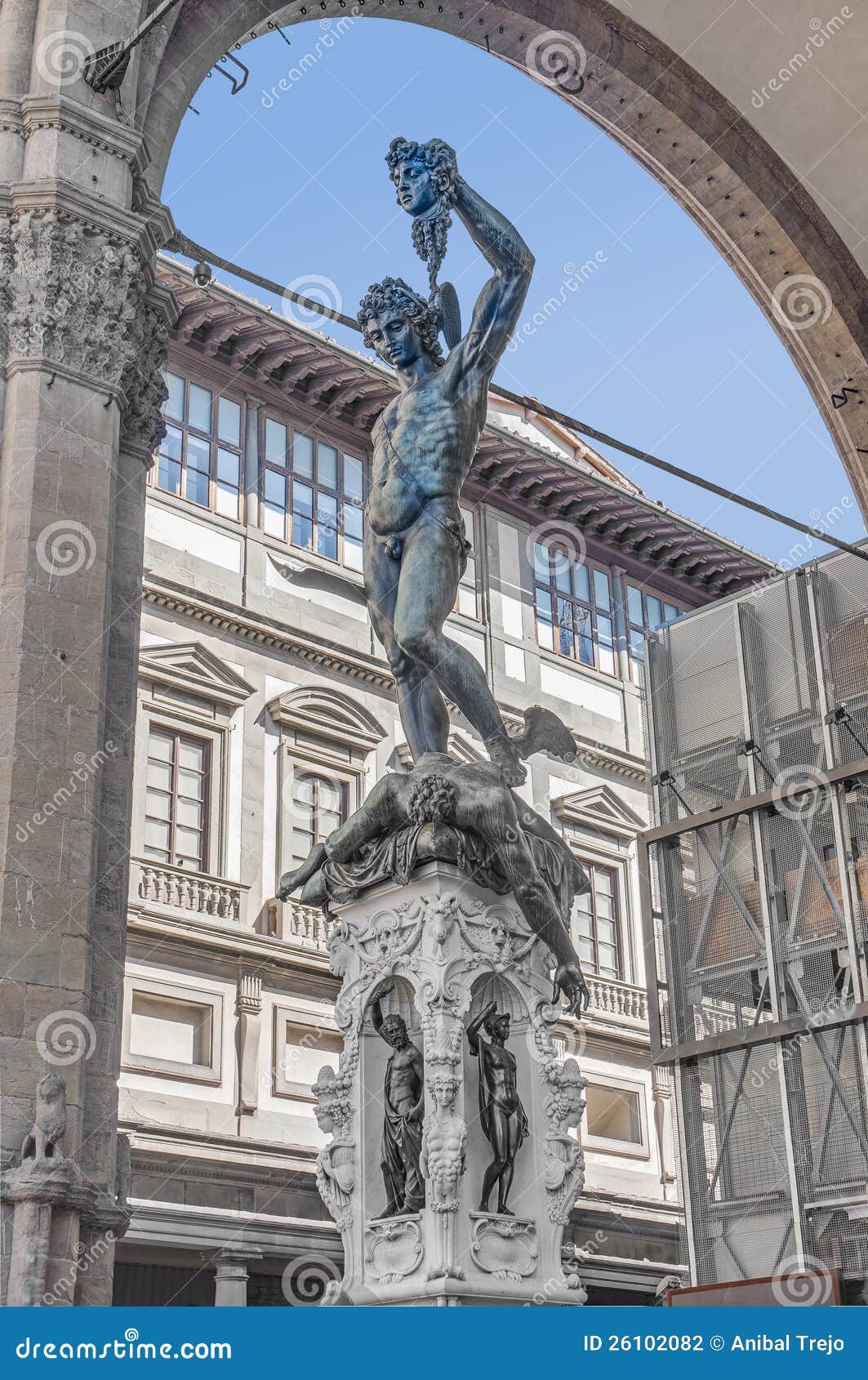 Perseus With The Head Of Medusa In Florence, Italy Stock Photography ...