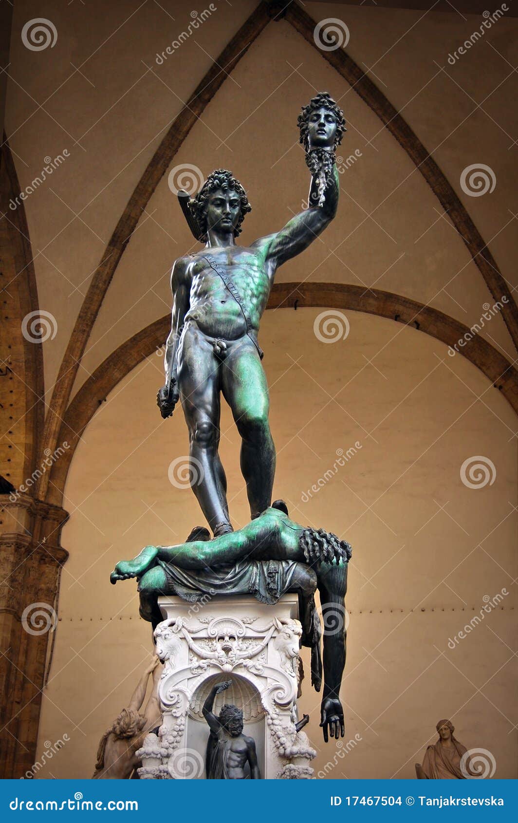 Perseus Sculpture, Florence Editorial Stock Image - Image of basilica ...