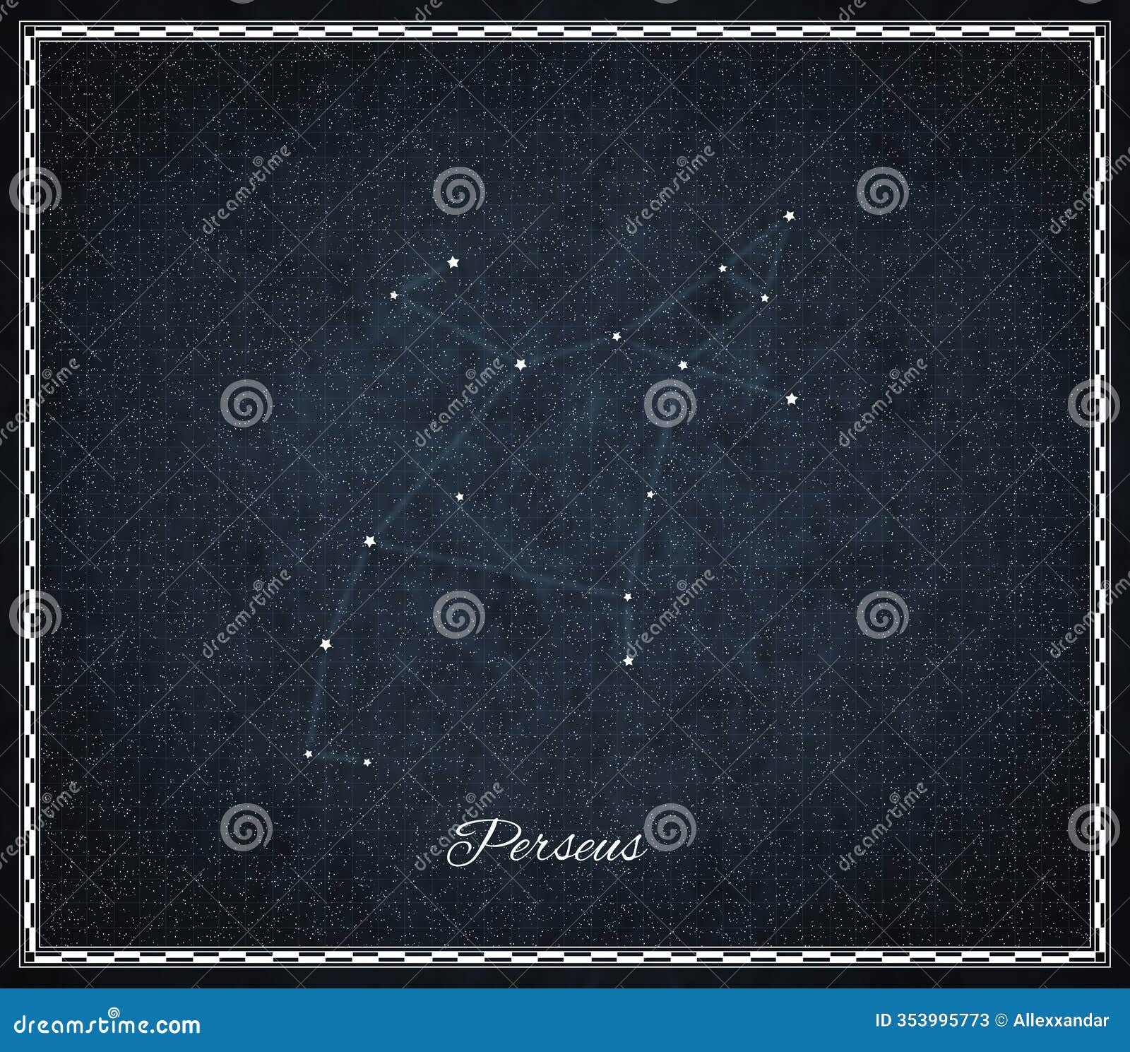 Perseus Star Constellation, Night Sky, Cluster of Stars, Deep Space ...