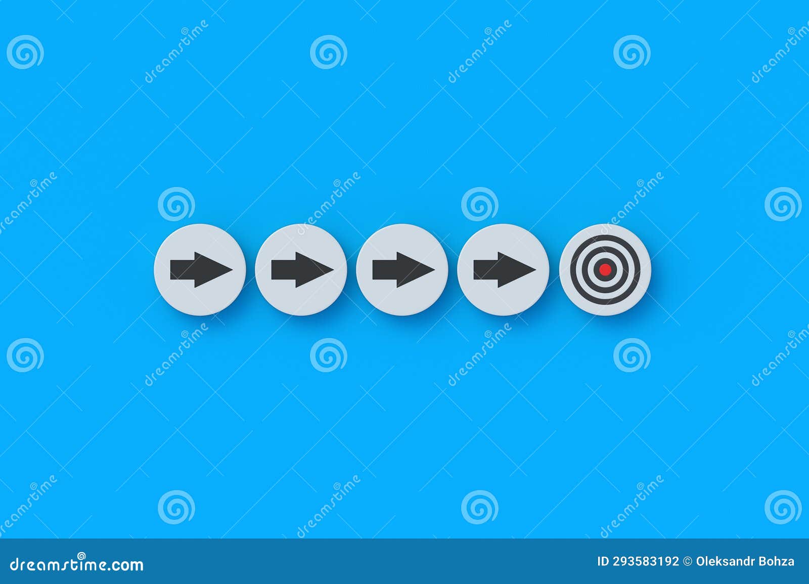 Perseverance in Achieving Goal. Stable Trend Stock Illustration ...