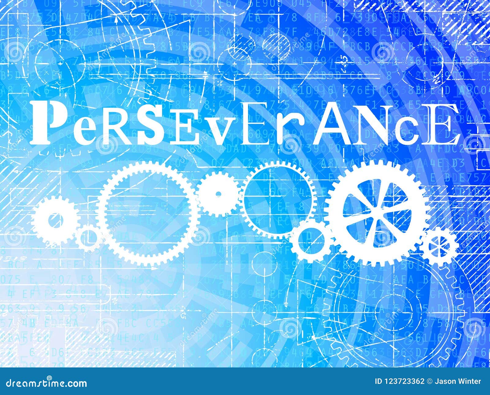 Perseverance High Tech Background Stock Vector - Illustration of blue ...