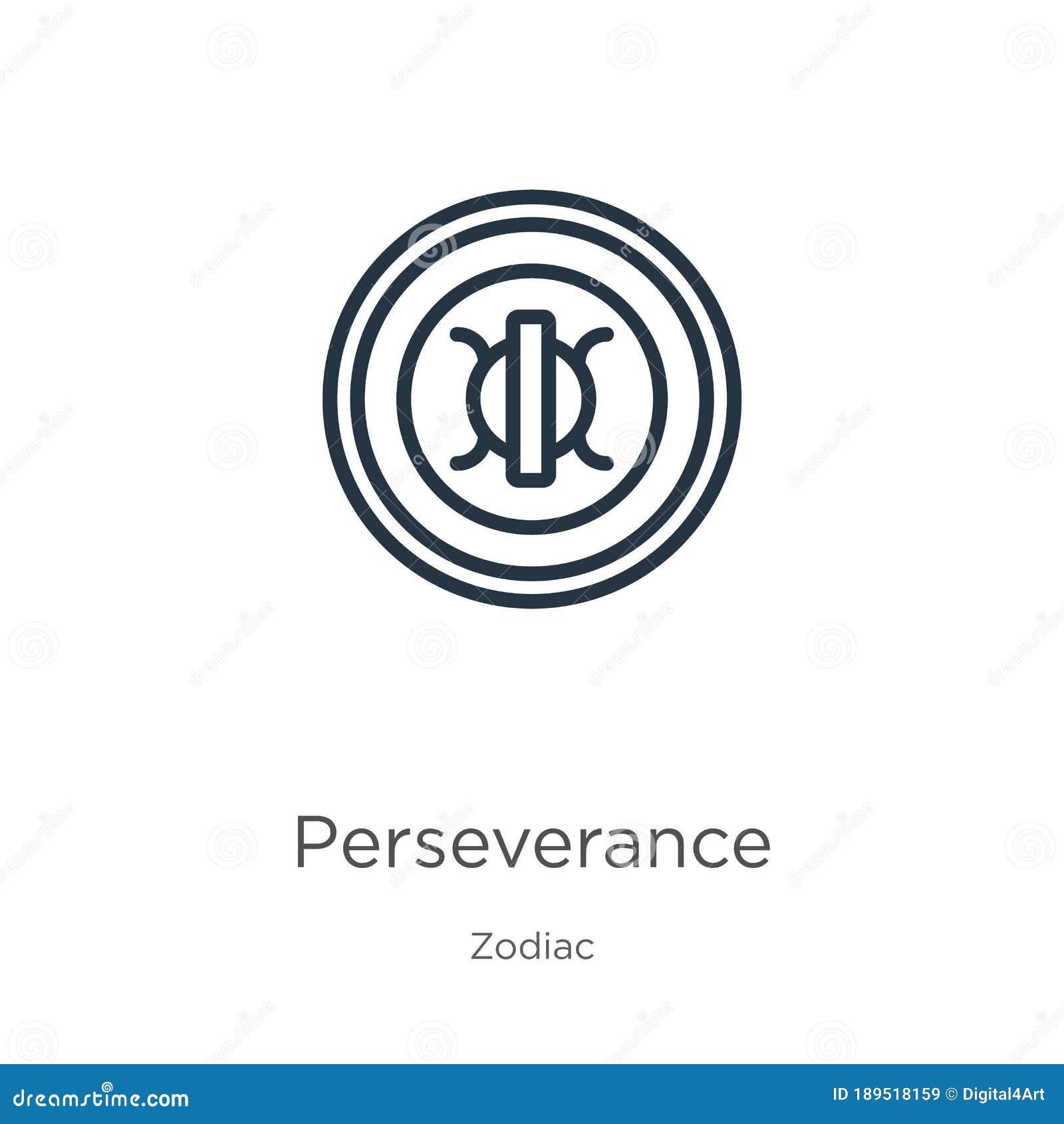 Perseverance Line Icons Collection. Persistence, Determination ...