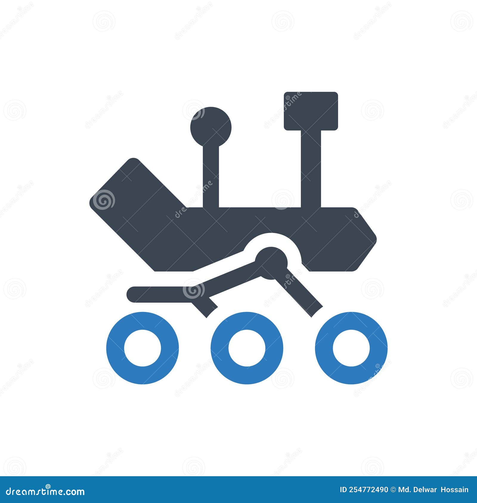 Perseverance rover icon stock vector. Illustration of martian - 254772490