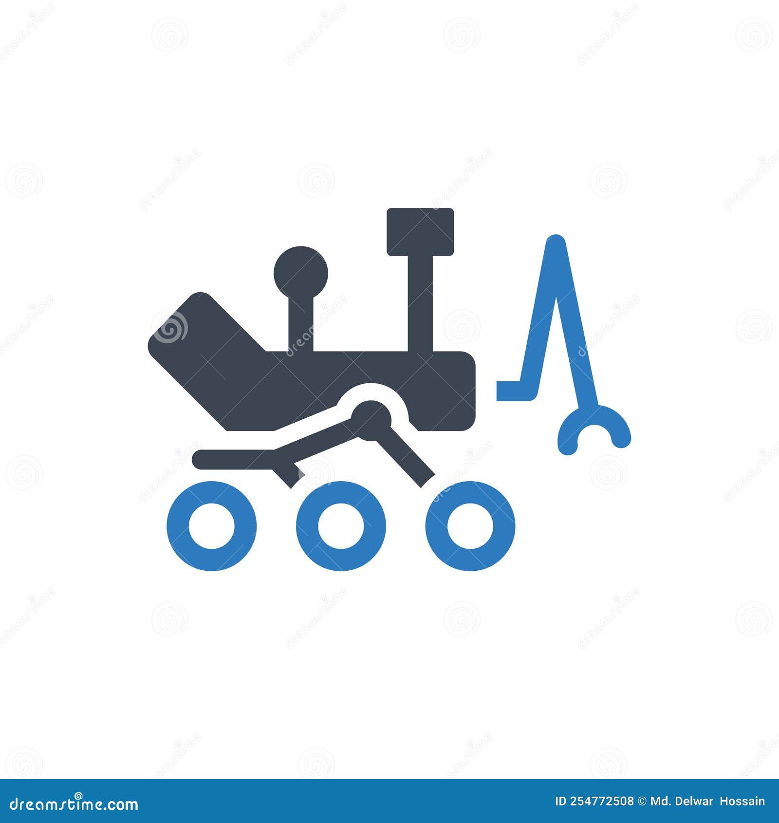 Perseverance rover icon stock vector. Illustration of atmosphere ...