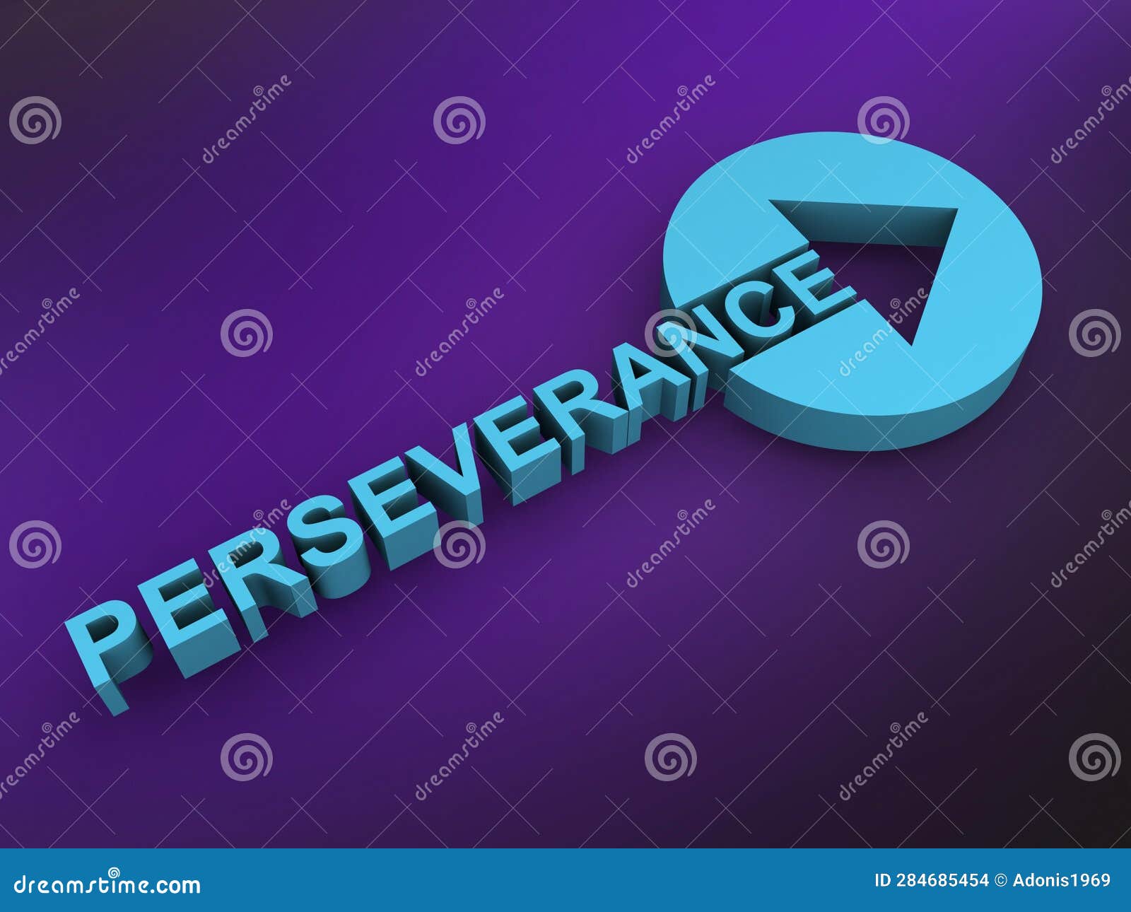 Perseverance Word on Purple Stock Illustration - Illustration of ...