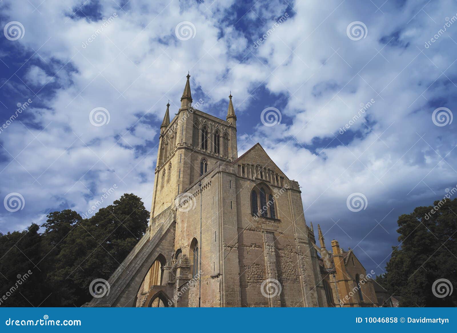 Pershore abbey park stock photo. Image of church, british - 10046858