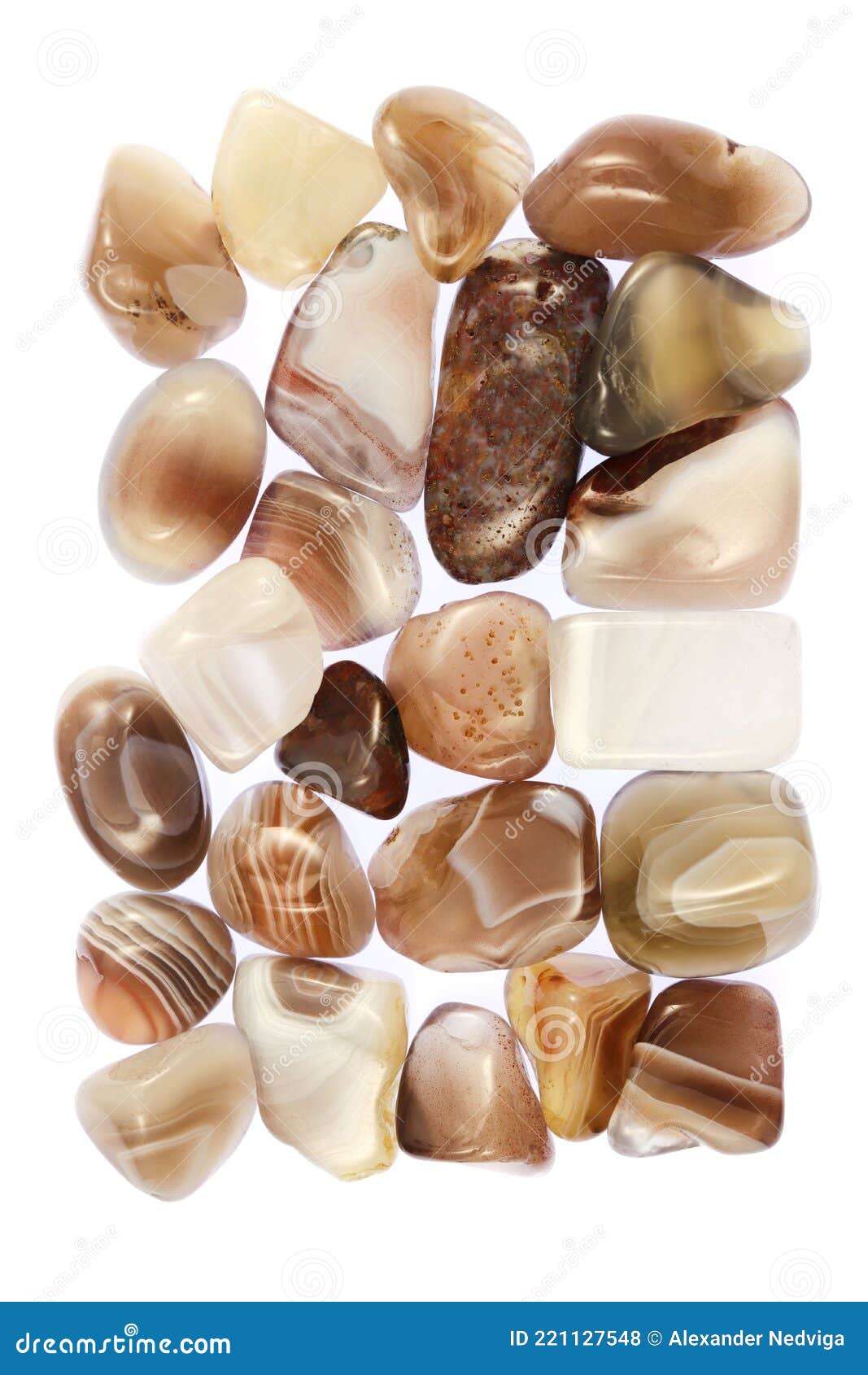 Persian Agate Heap Stones Texture on White Light Background Stock Photo ...