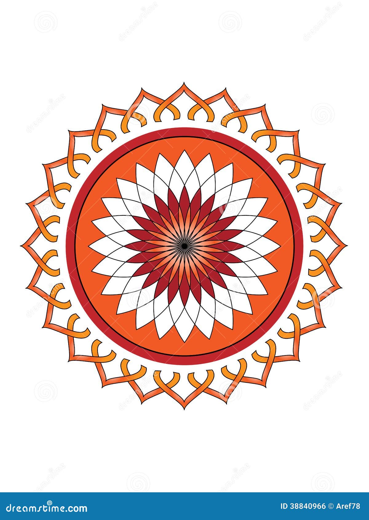 Persian art stock vector. Illustration of eastern, arabesque - 38840966