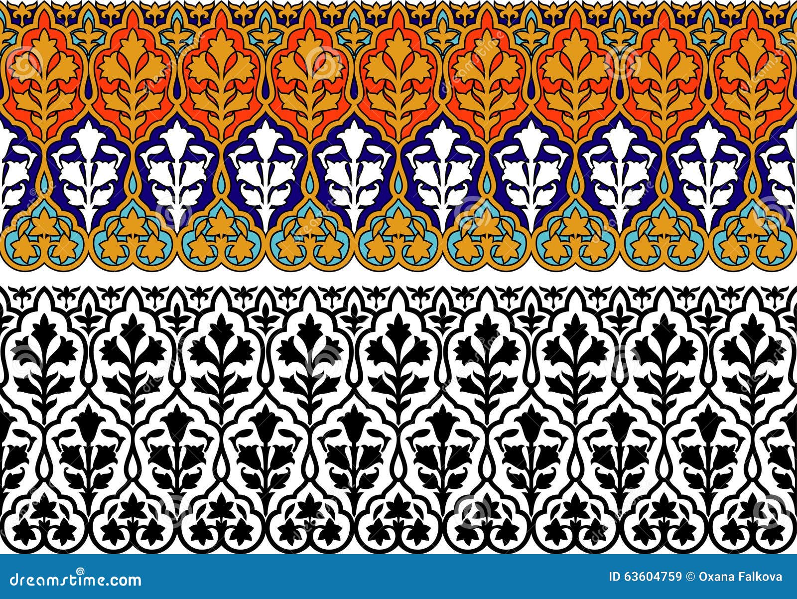 Persian background stock vector. Illustration of ornate - 63604759