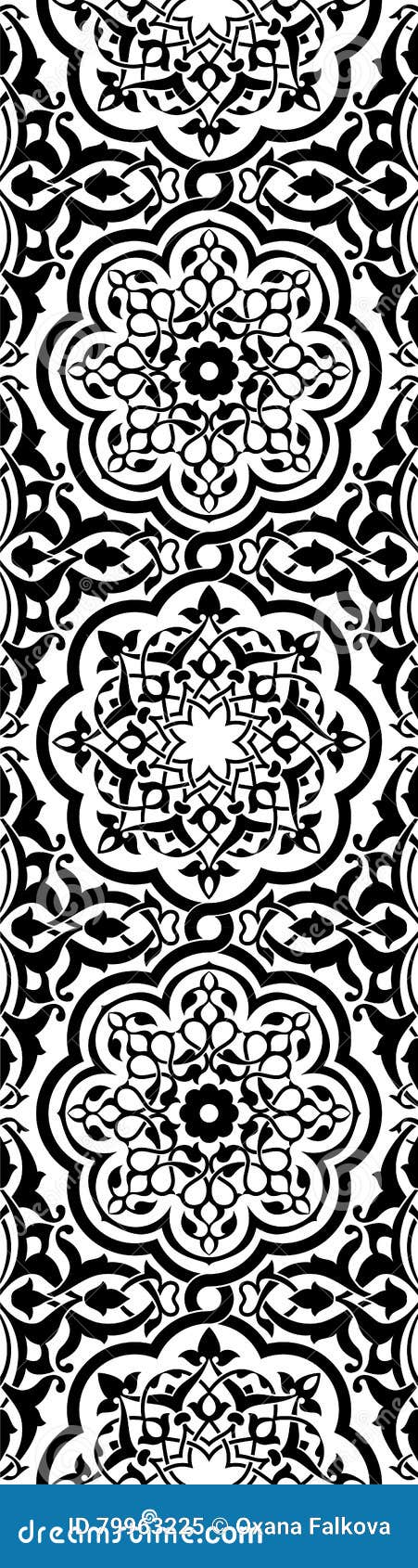 Persian border stock vector. Illustration of symbol, persian - 79963225