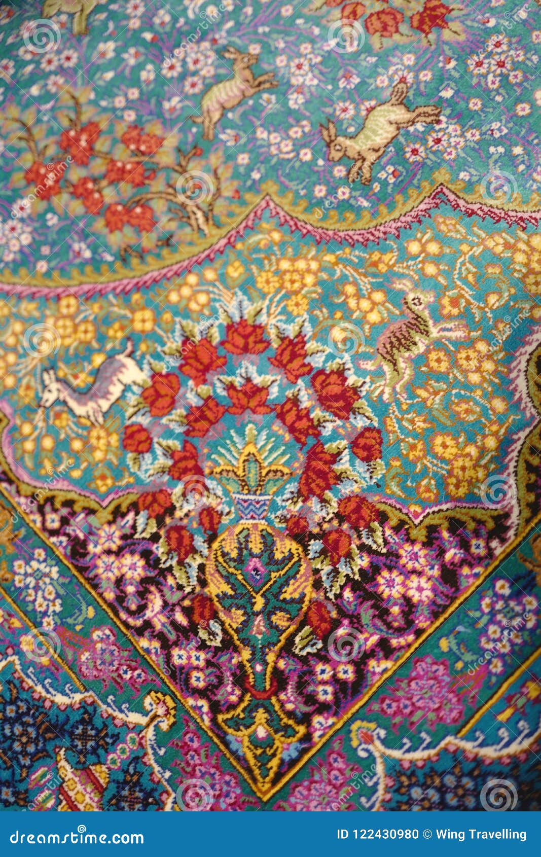 Persian carpet stock photo. Image of beautiful, craft - 122430980
