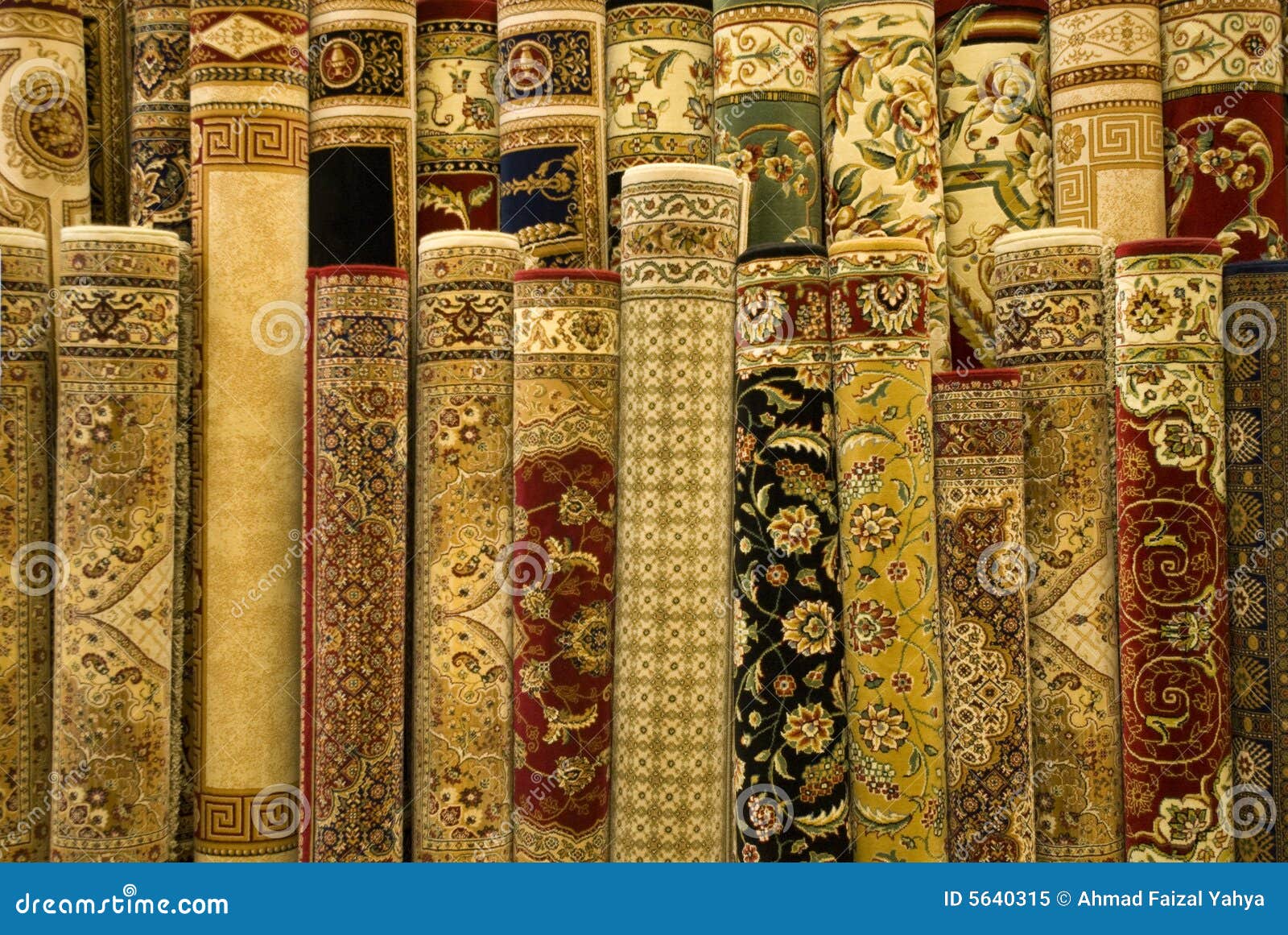 Persian carpets on display stock image. Image of arabic - 5640315