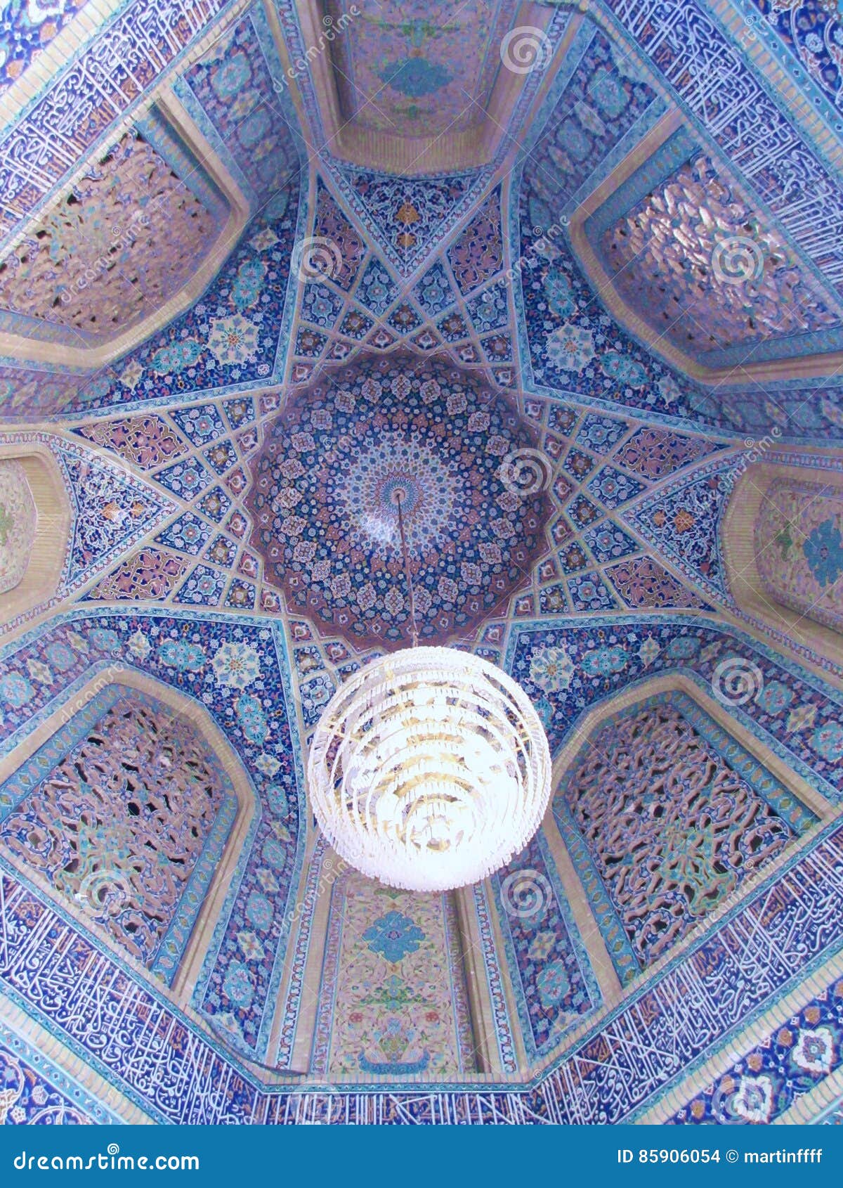 Persian ceiling stock photo. Image of mosque, architecture - 85906054