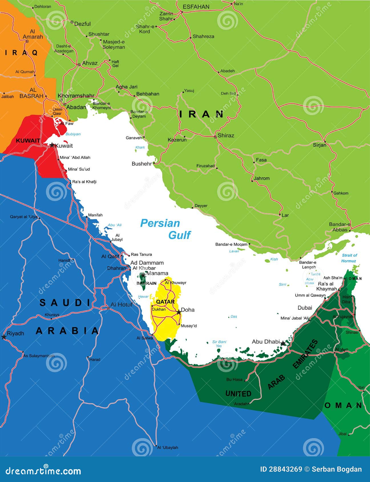Persian Gulf Region Map Cartoon Vector | CartoonDealer.com #28843269 Persian Gulf Region Map Cartoon Vector | CartoonDealer.com #28843269