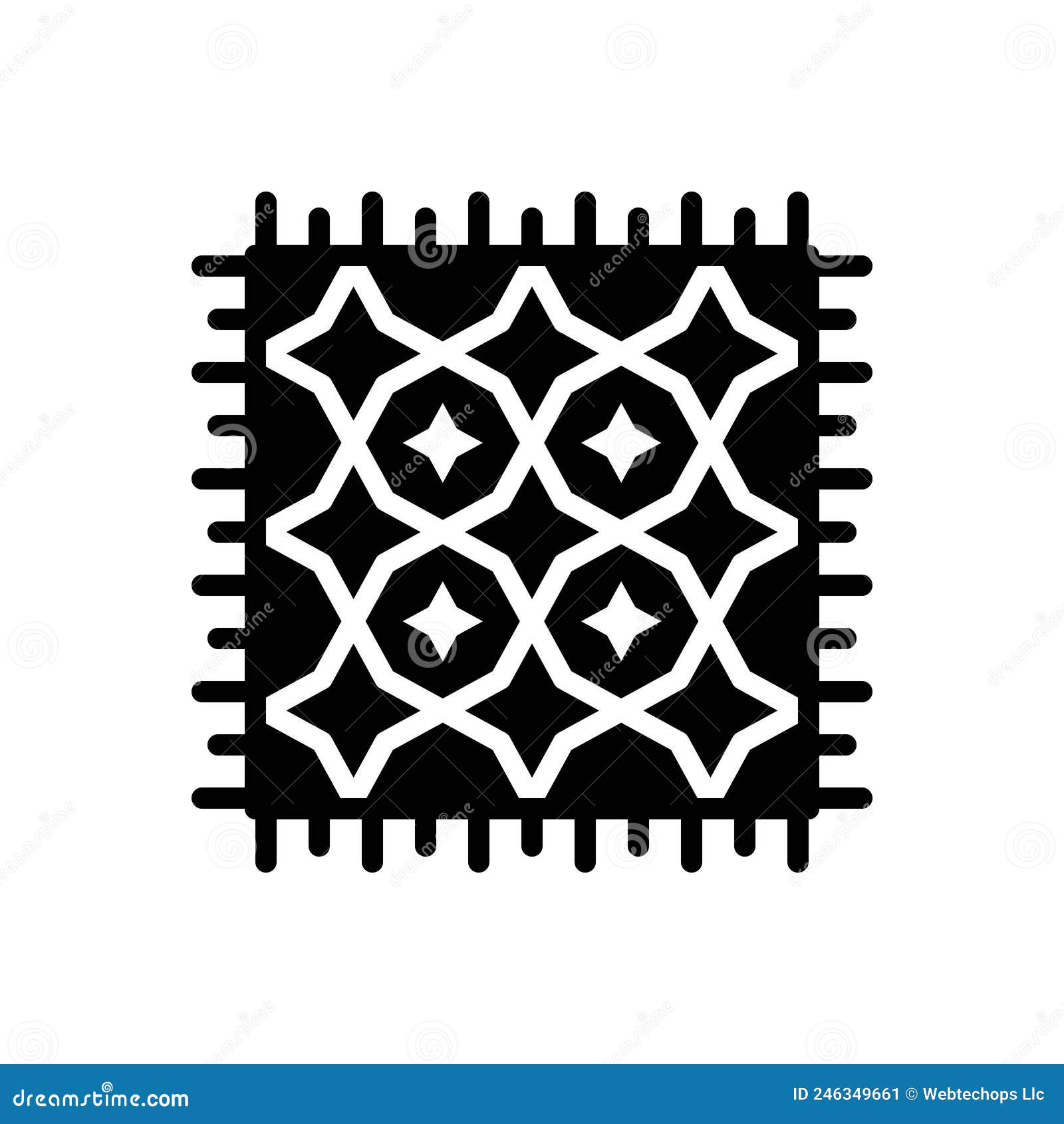 Black Solid Icon for Persian, Arabic and Art Stock Vector ...