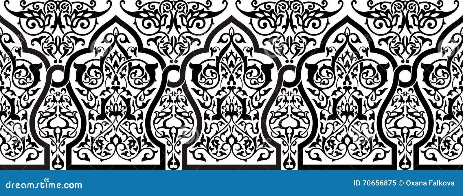 Persian ornament stock vector. Illustration of traditional - 70656875