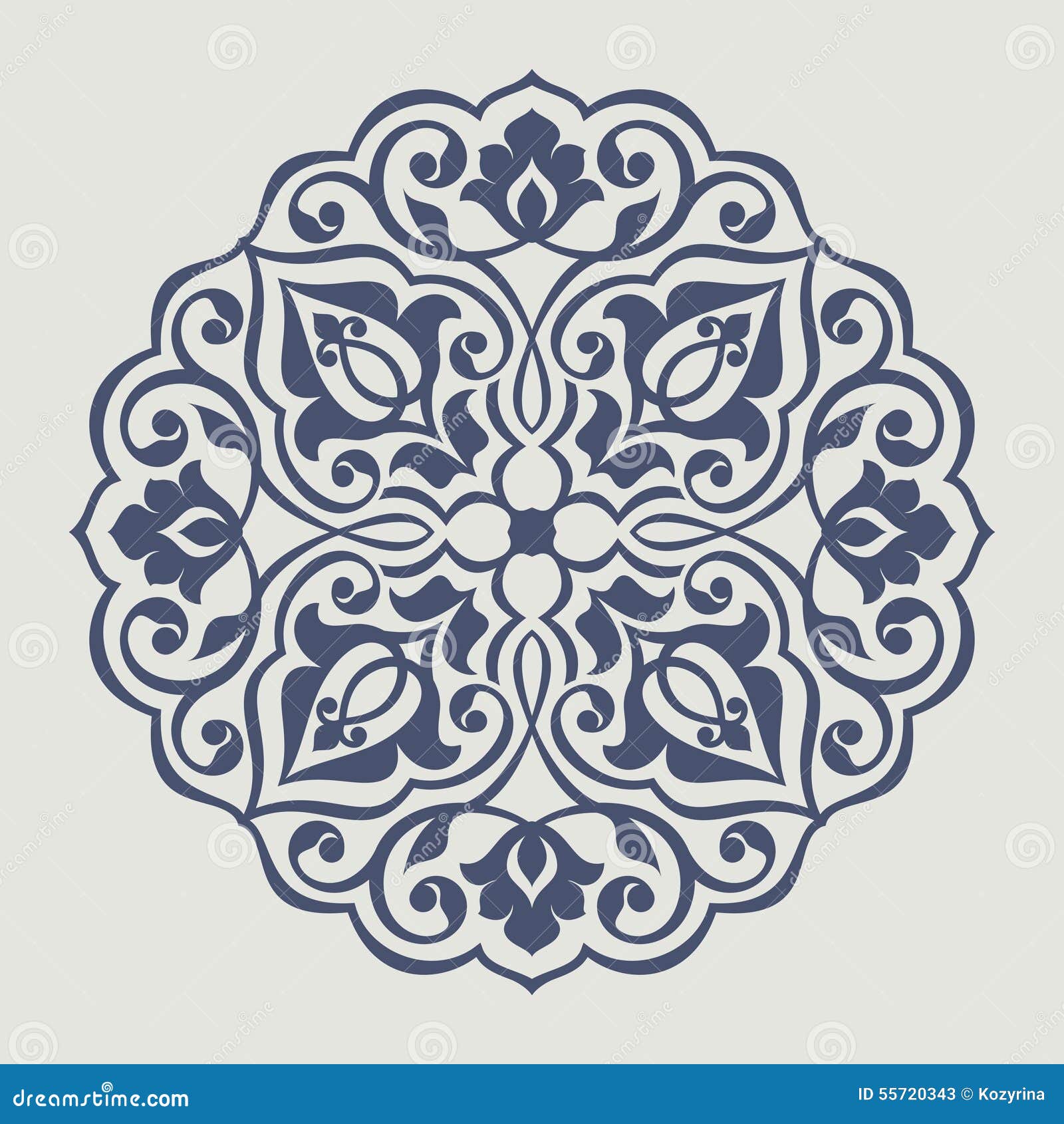 Persian round pattern stock vector. Illustration of card - 55720343
