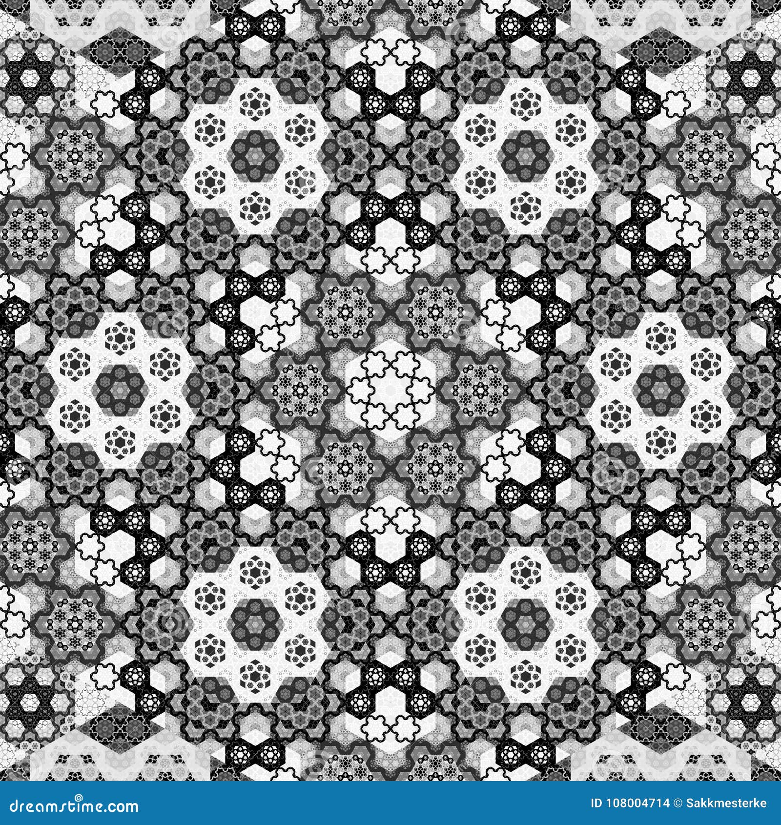 Persian Symmetrical Pattern Ornament Black and White Texture Stock ...
