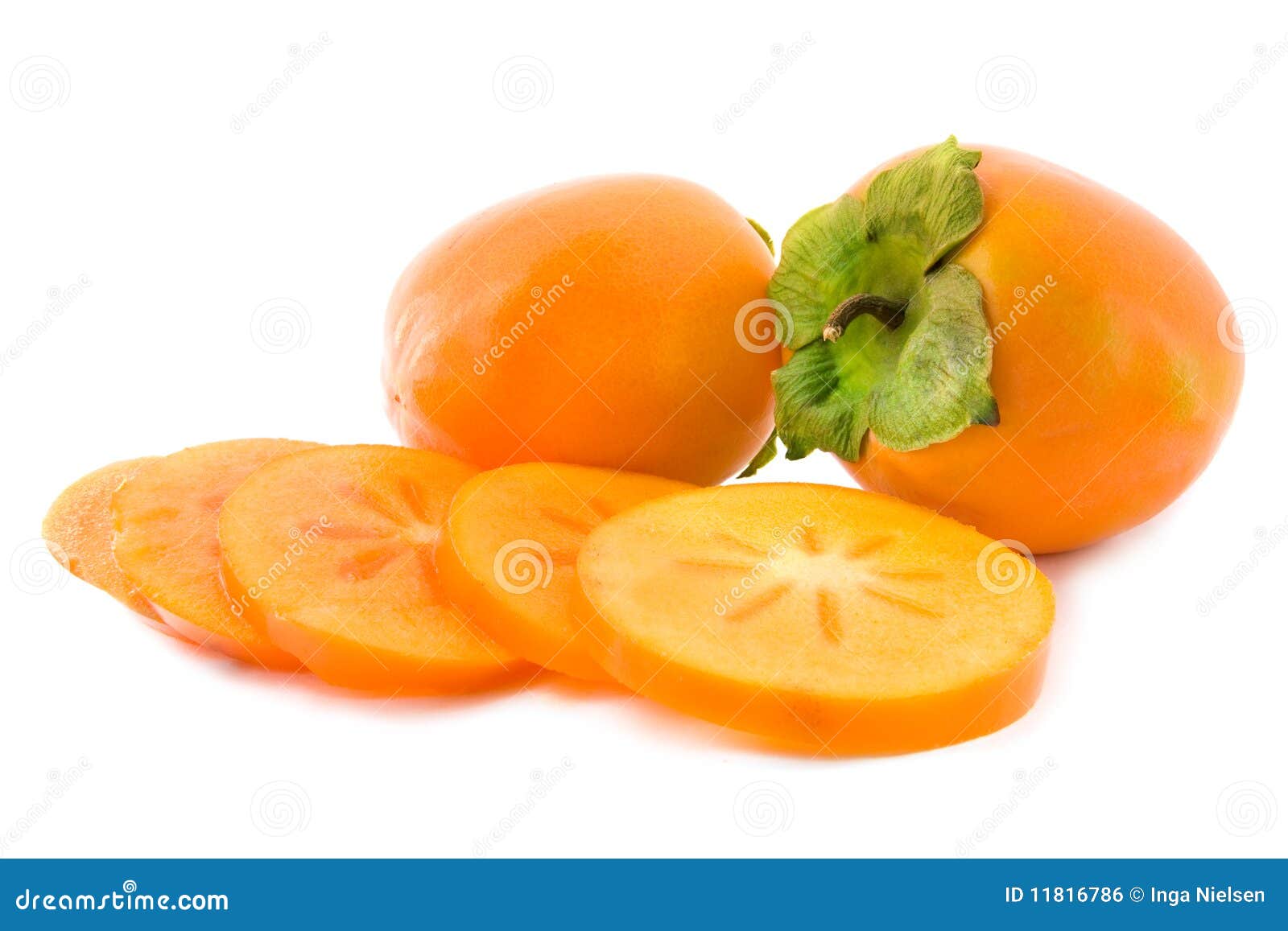 Persimmon stock photo. Image of persimmon, kakis, sliced - 11816786