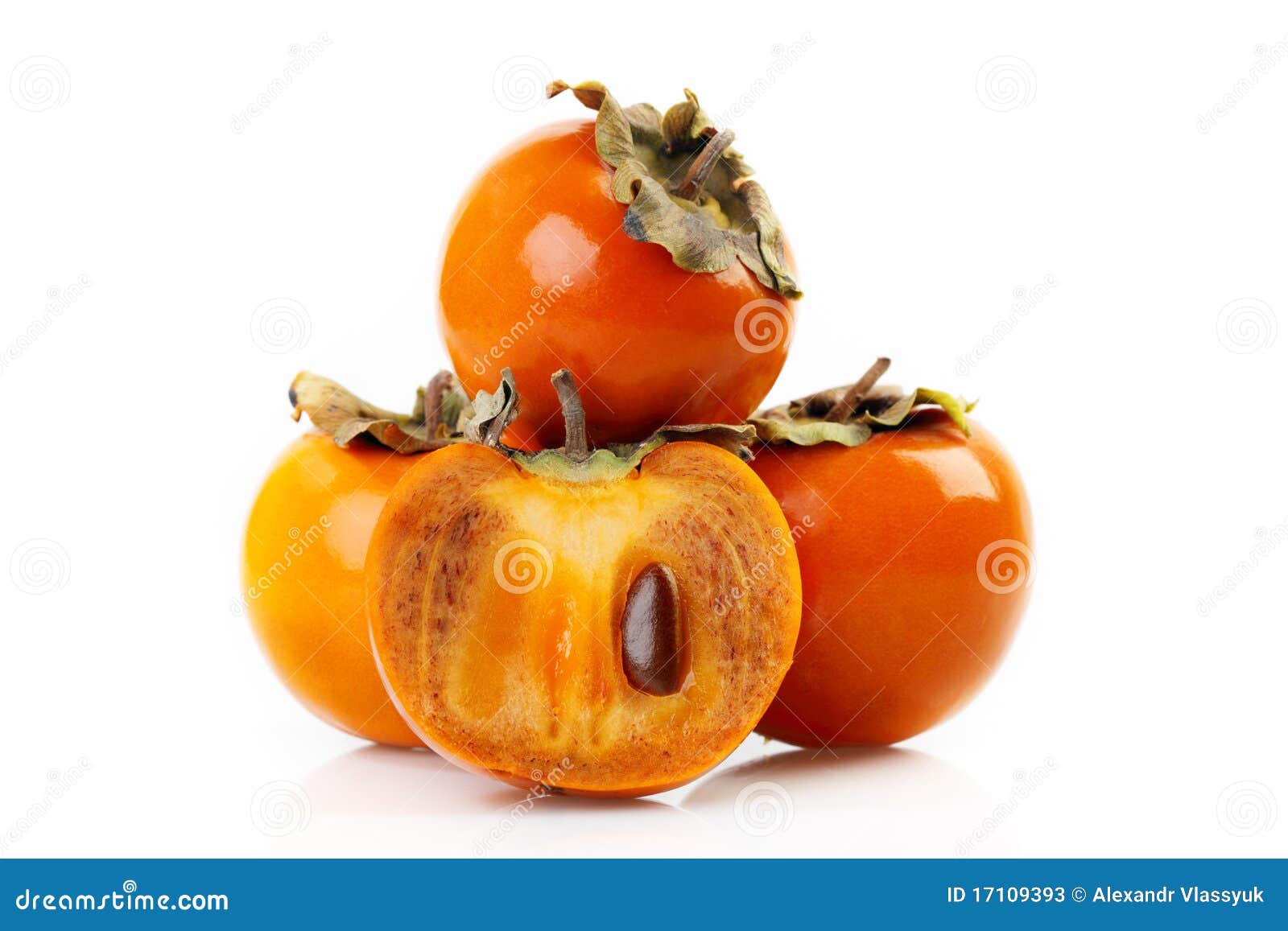 Persimmon stock image. Image of vitamins, edible, round - 17109393
