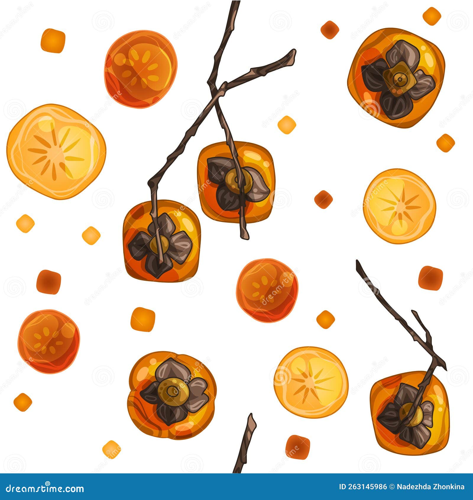 Dry Persimmons Stock Illustrations – 6 Dry Persimmons Stock ...