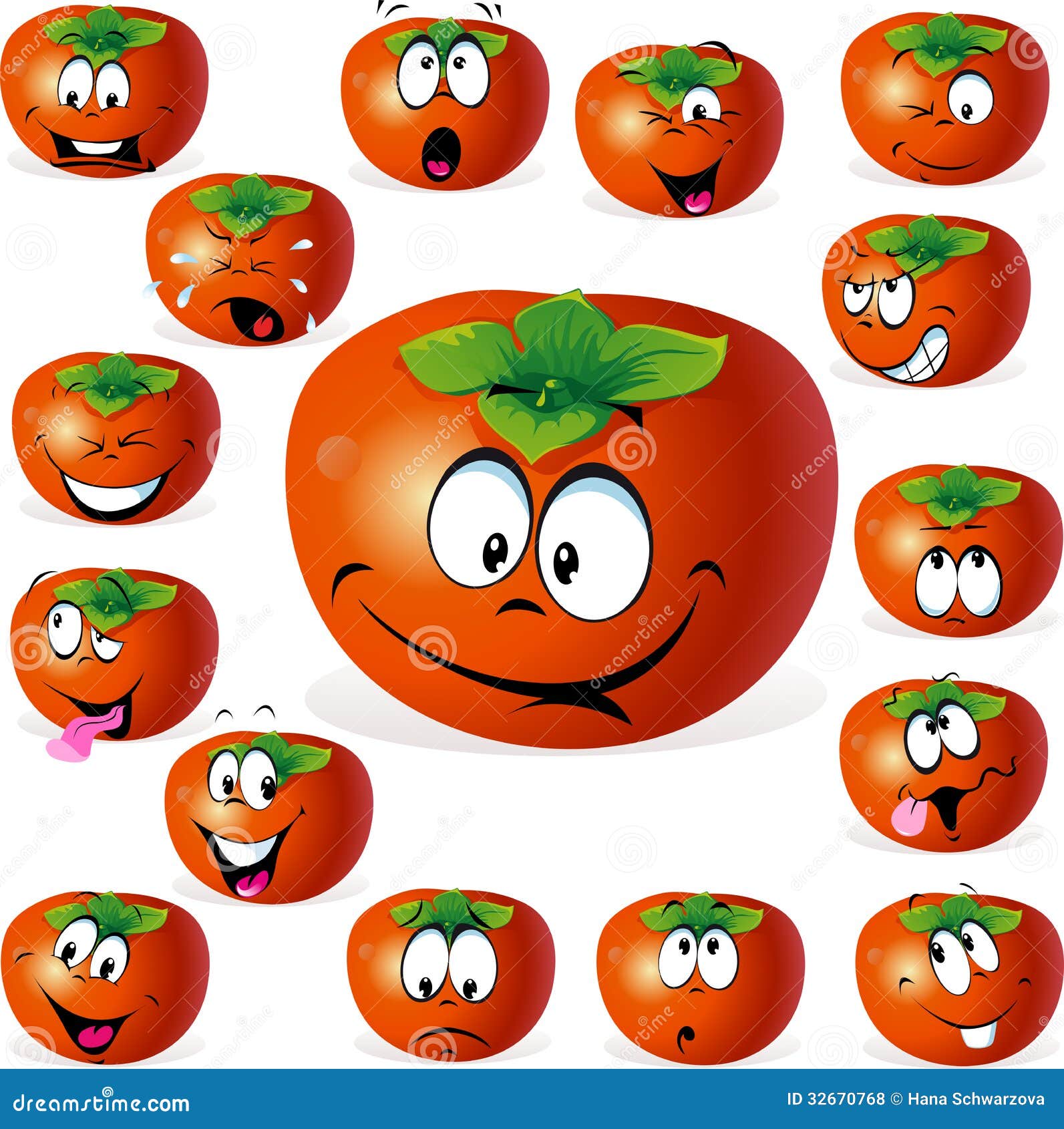 Fruit Cartoon Characters. Kiwi, Watermelon, Strawberry And Peach ...