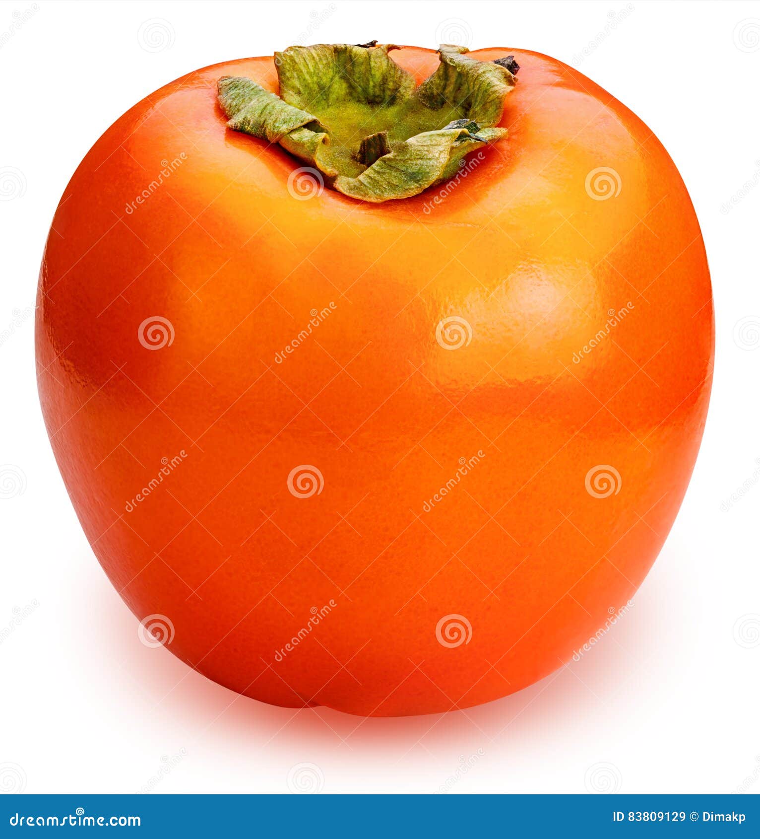 Persimmon Isolated on White Background Stock Image - Image of nature ...
