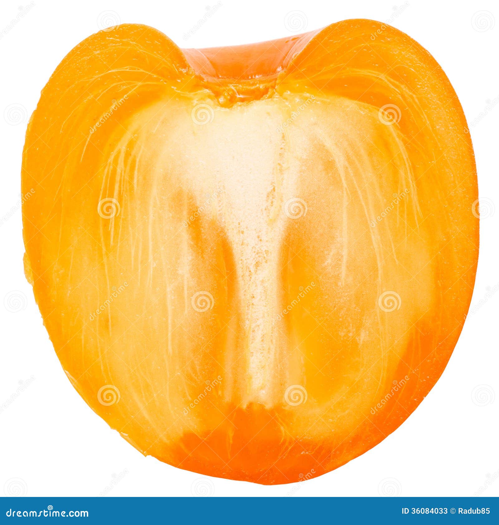 Persimmon Kaki Hachiya Fruit Slice Stock Image - Image of health ...