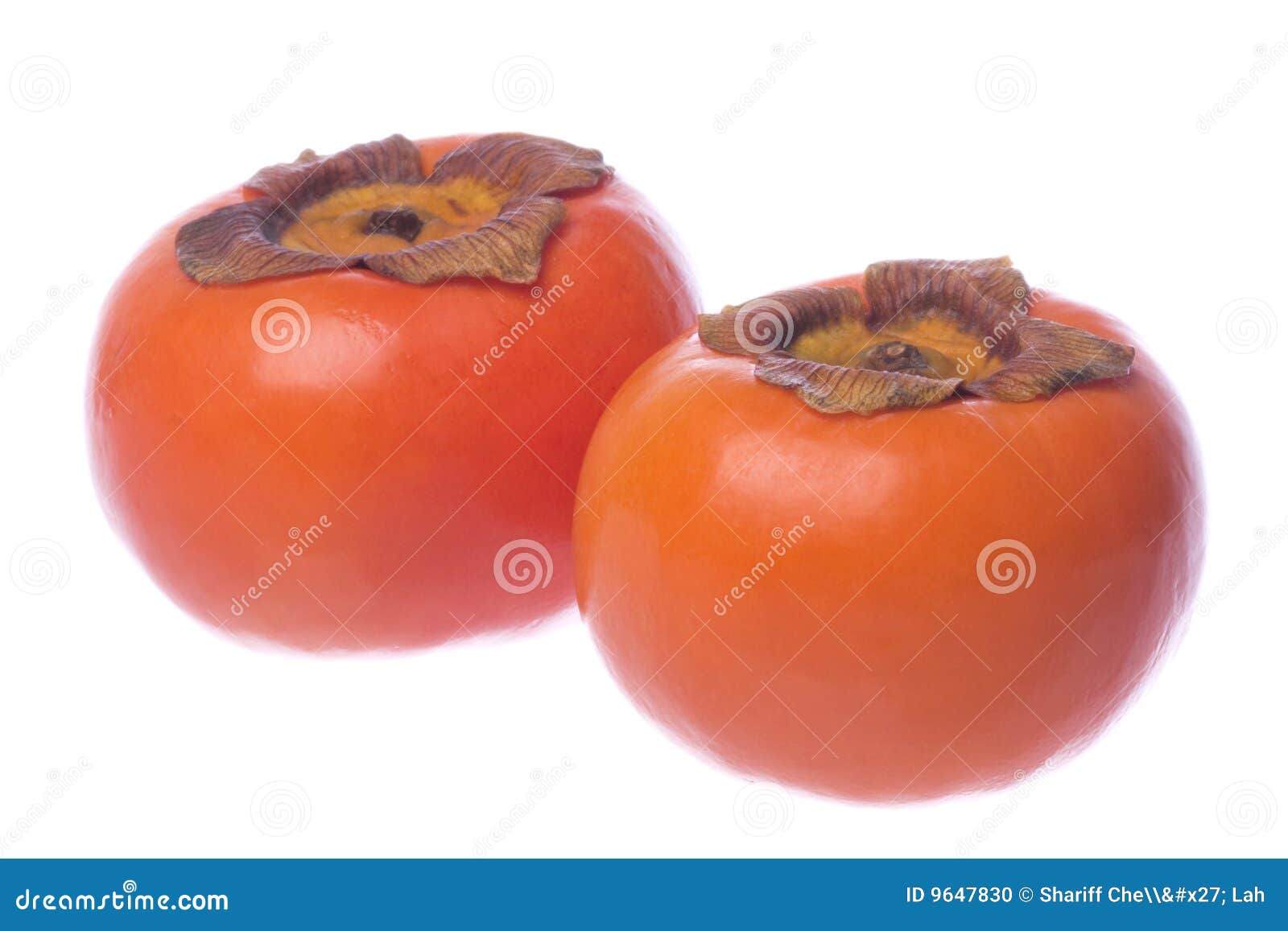 Persimmons Isolated stock photo. Image of nutrition, vitamin - 9647830