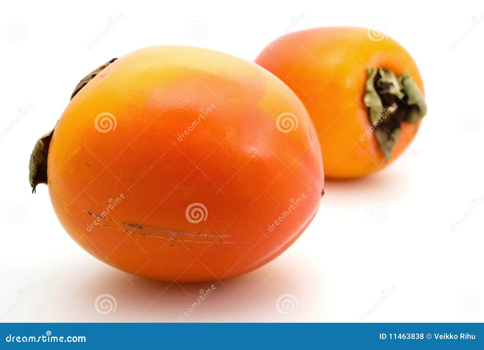 Persimon isolated stock photo. Image of pair, yellow - 11463838
