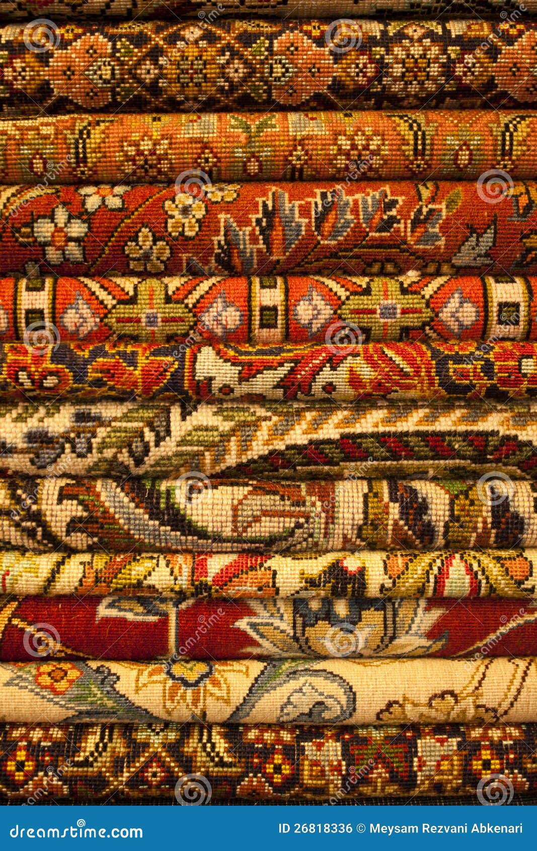 Persische Teppiche stockfoto. Bild von teppich, bunt - 26818336