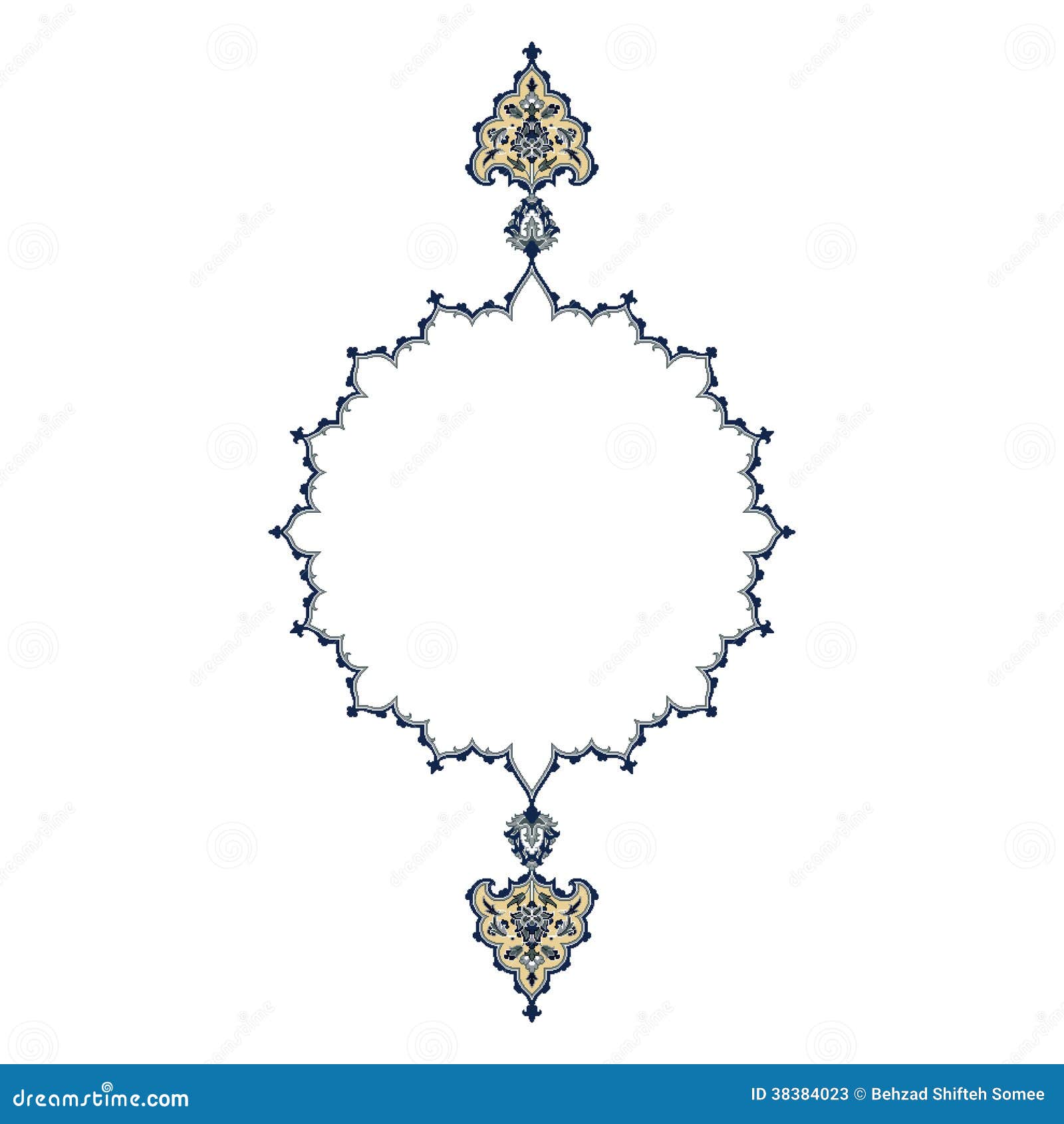 Persisches Motiv-Design vektor abbildung. Illustration von ...