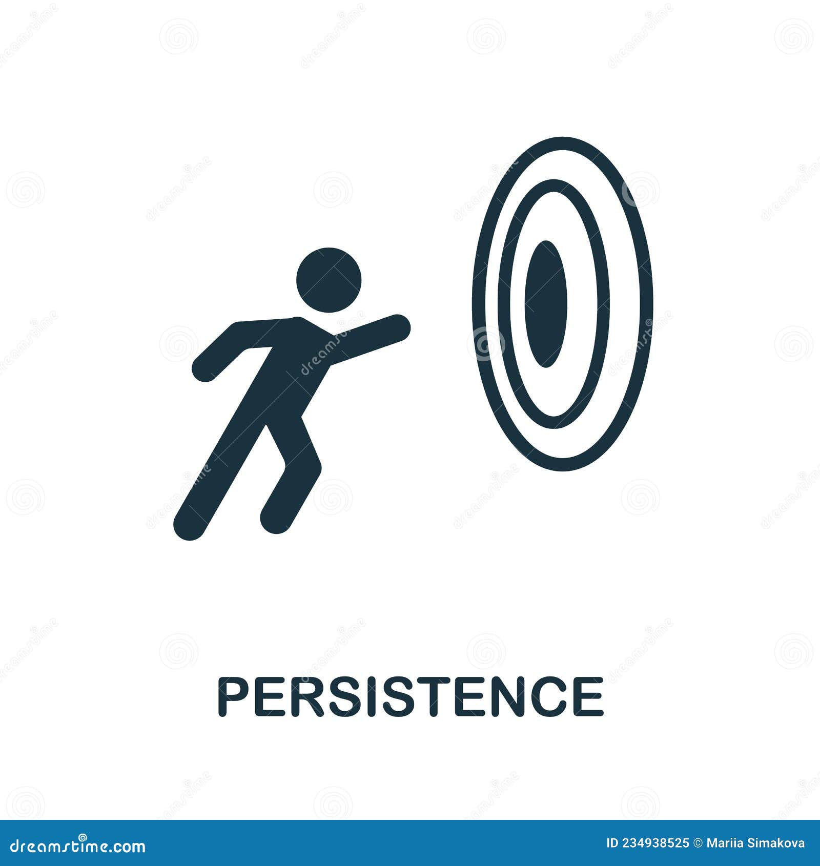 Persistence Icon Set With Image Of Extreme Motivation And Drive Vector ... Persistence Icon Set With Image Of Extreme Motivation And Drive Vector ...