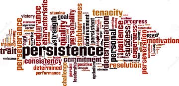 Persistence word cloud stock vector. Illustration of cloud - 280738889