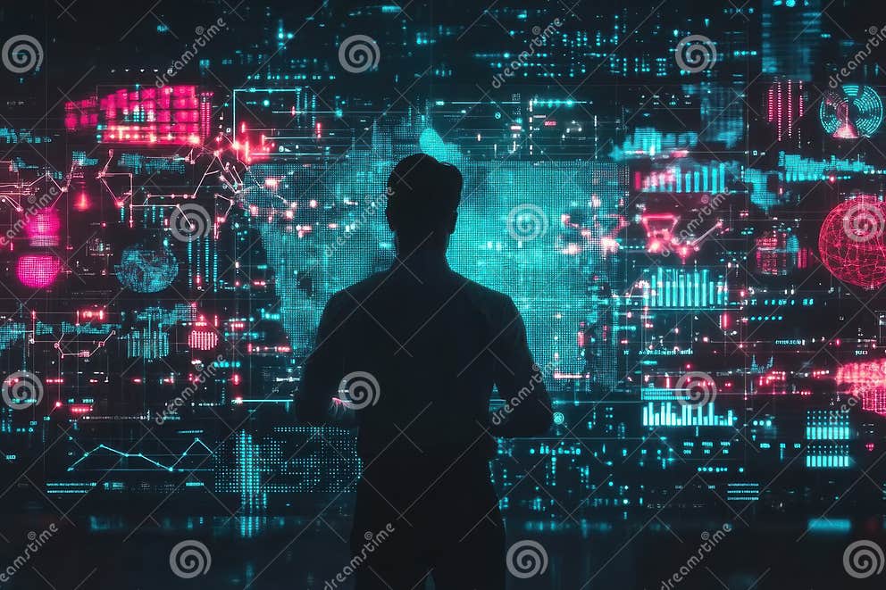 A Person Analyzes Financial Data on a Computer Screen, Showcasing ...