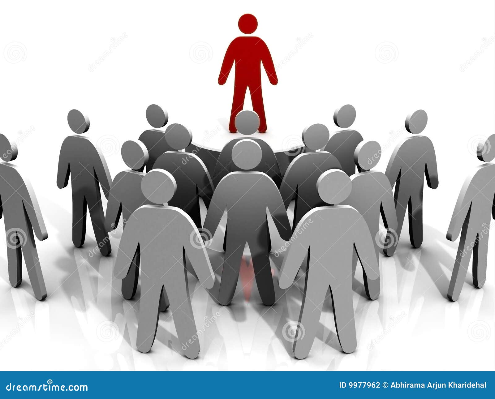 A Person Announcing To a Crowd Stock Illustration - Illustration of ...