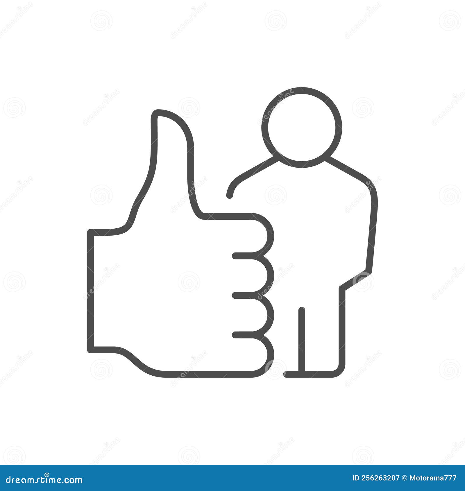 Person Approval Line Outline Icon Stock Vector - Illustration of ...