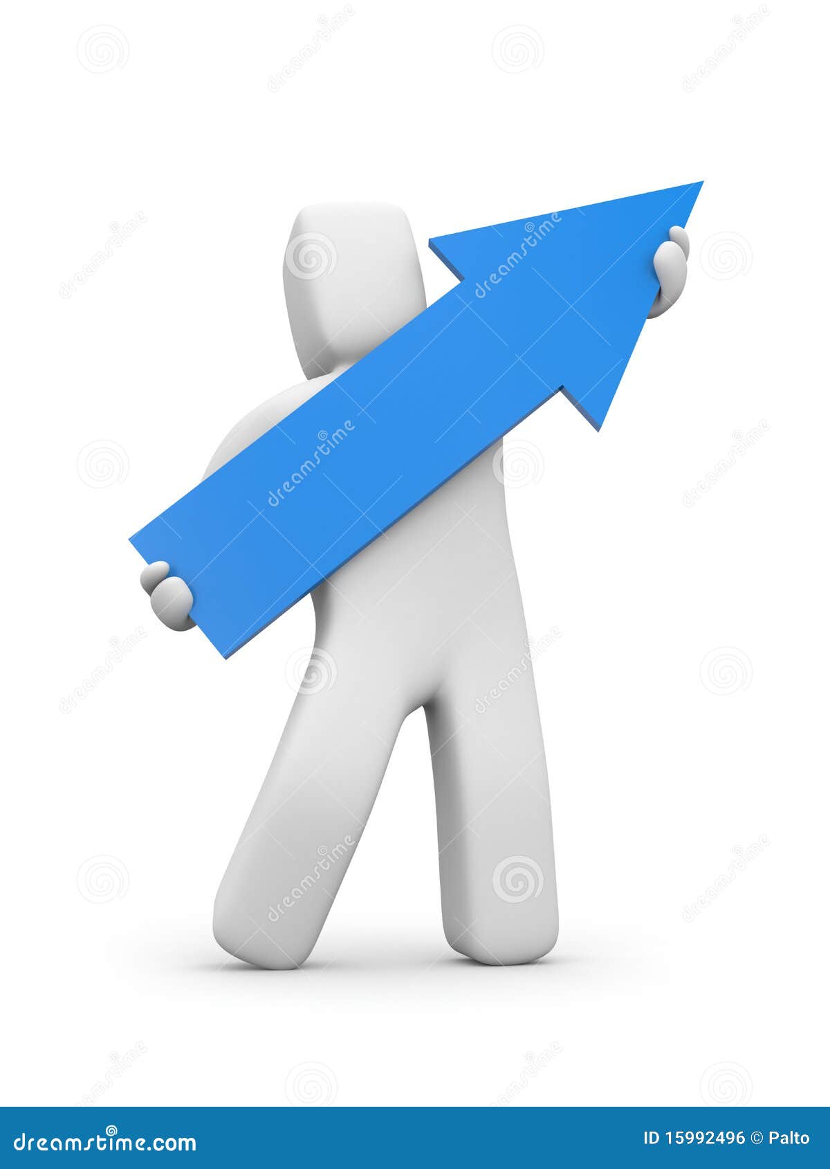 Person with arrow stock illustration. Illustration of crisis - 15992496