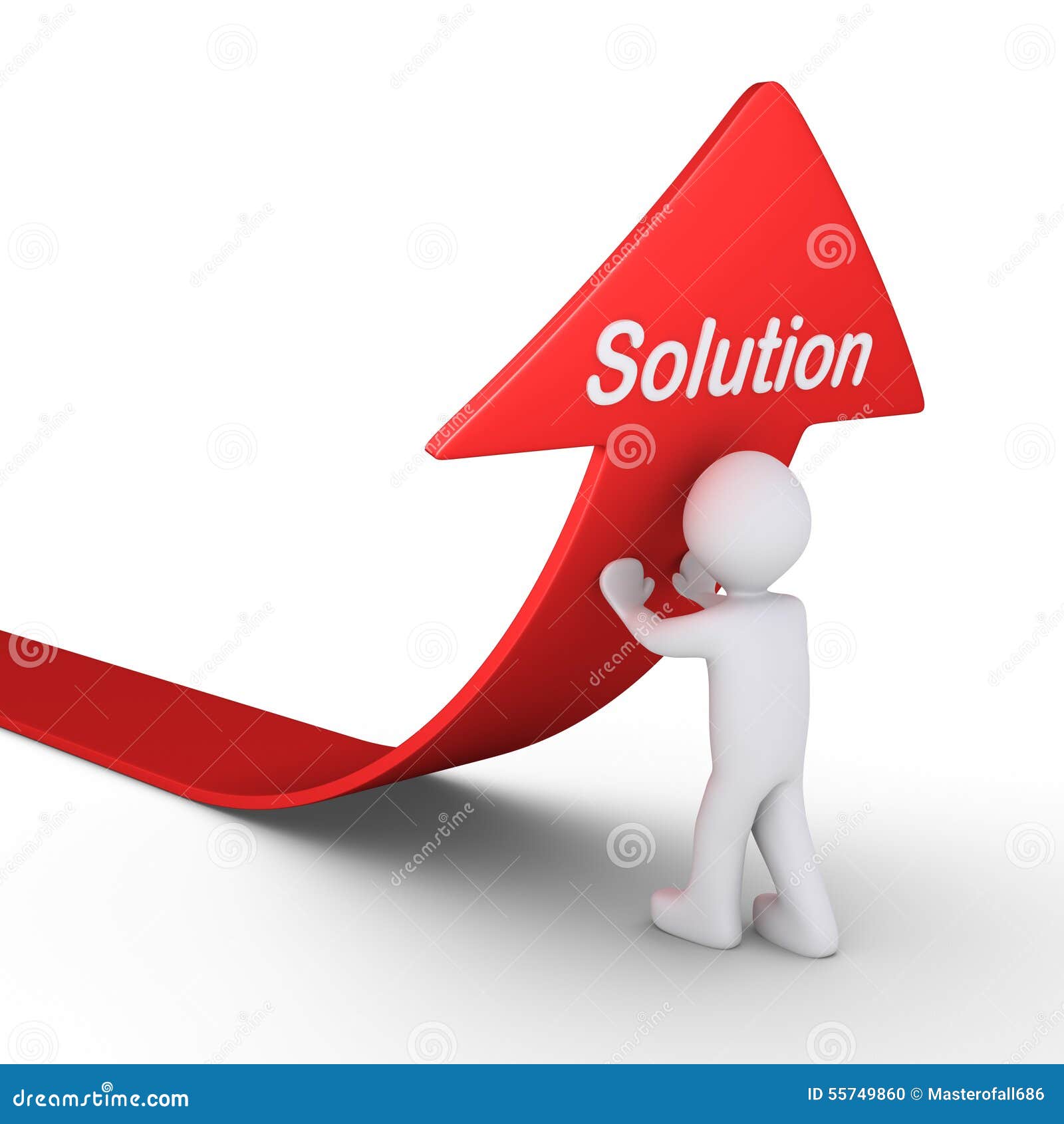 Person with Arrow Finds Solution Stock Illustration - Illustration of ... Person with Arrow Finds Solution Stock Illustration - Illustration of ...