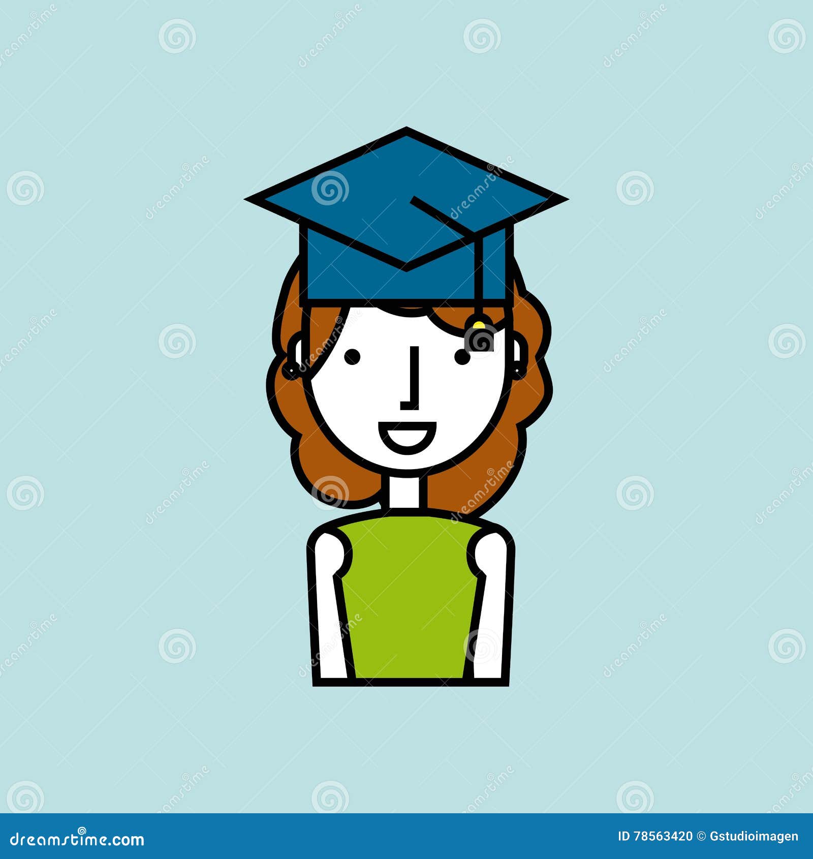 Person Avatar with Training Icon Stock Illustration - Illustration of ...