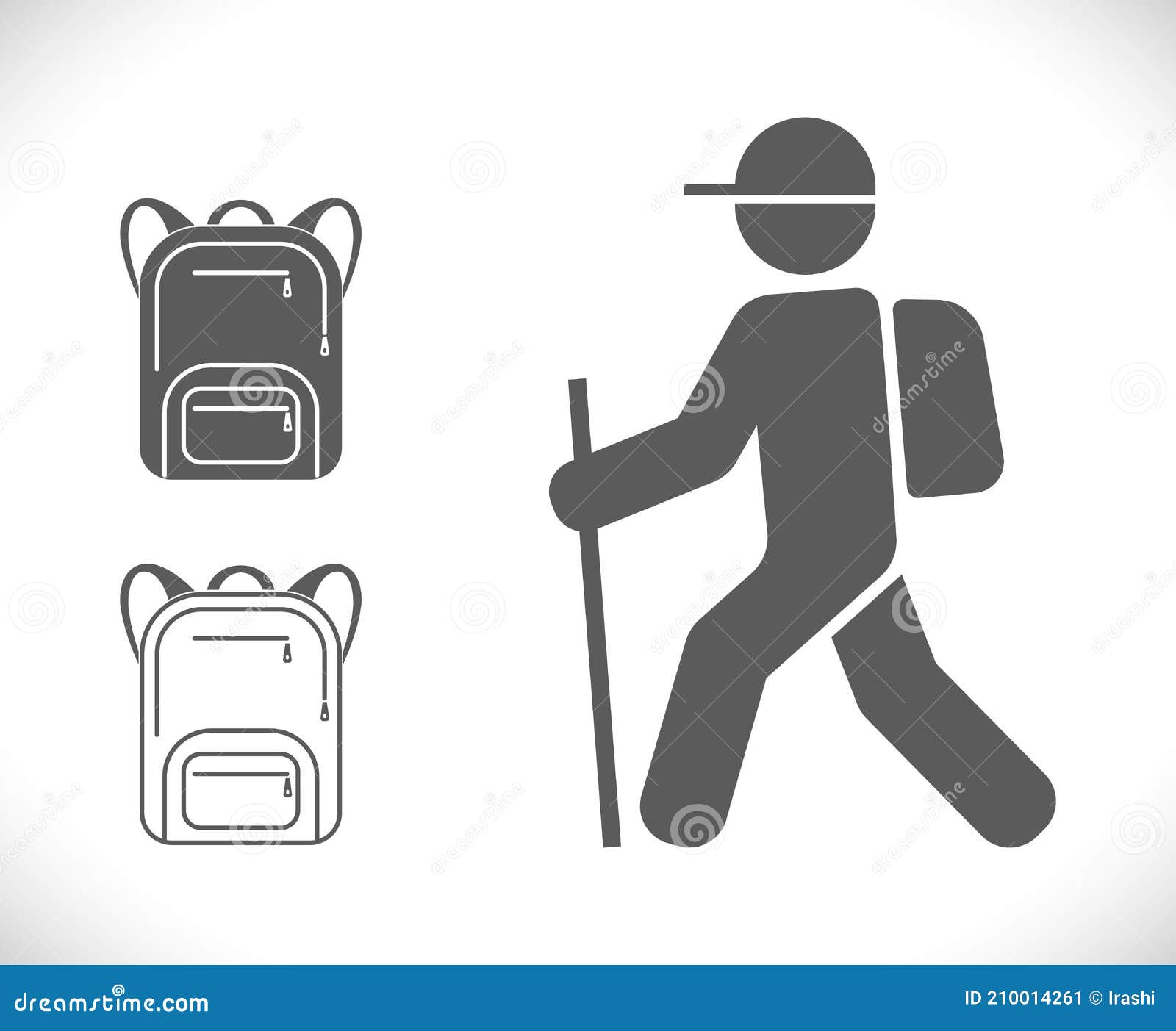 Person With Backpack Examining World Map Royalty-Free Stock Photography ...