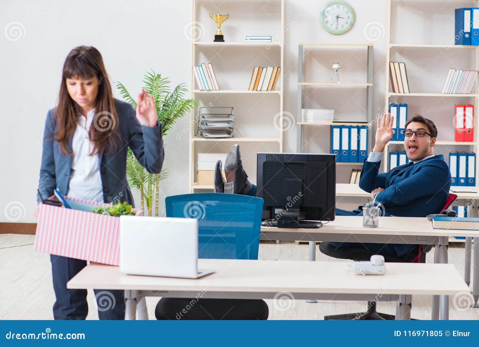 The Person Being Fired from His Work Stock Image - Image of layoff ...