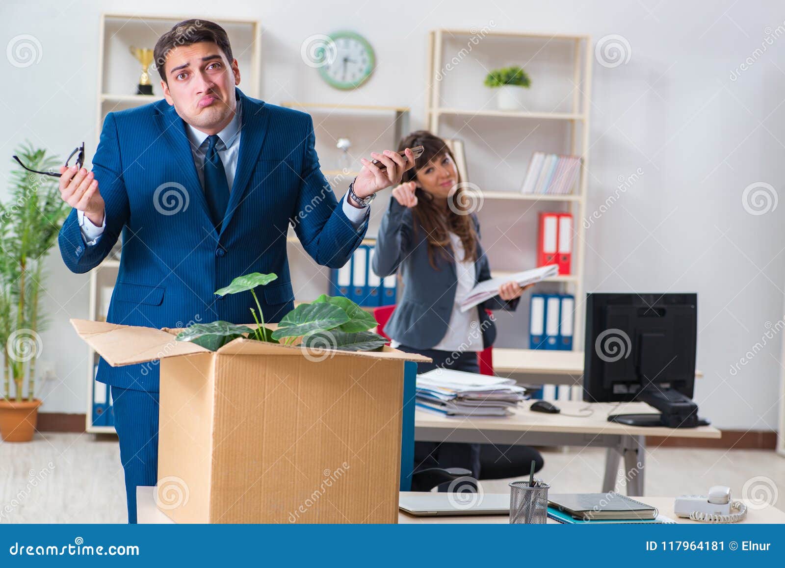The Person Being Fired from His Work Stock Image - Image of failure ...