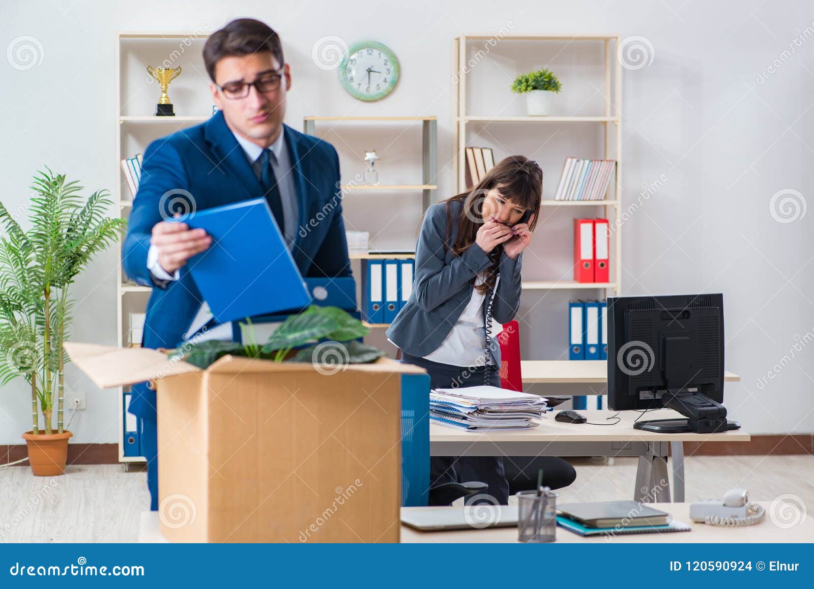 The Person Being Fired from His Work Stock Photo - Image of move ...