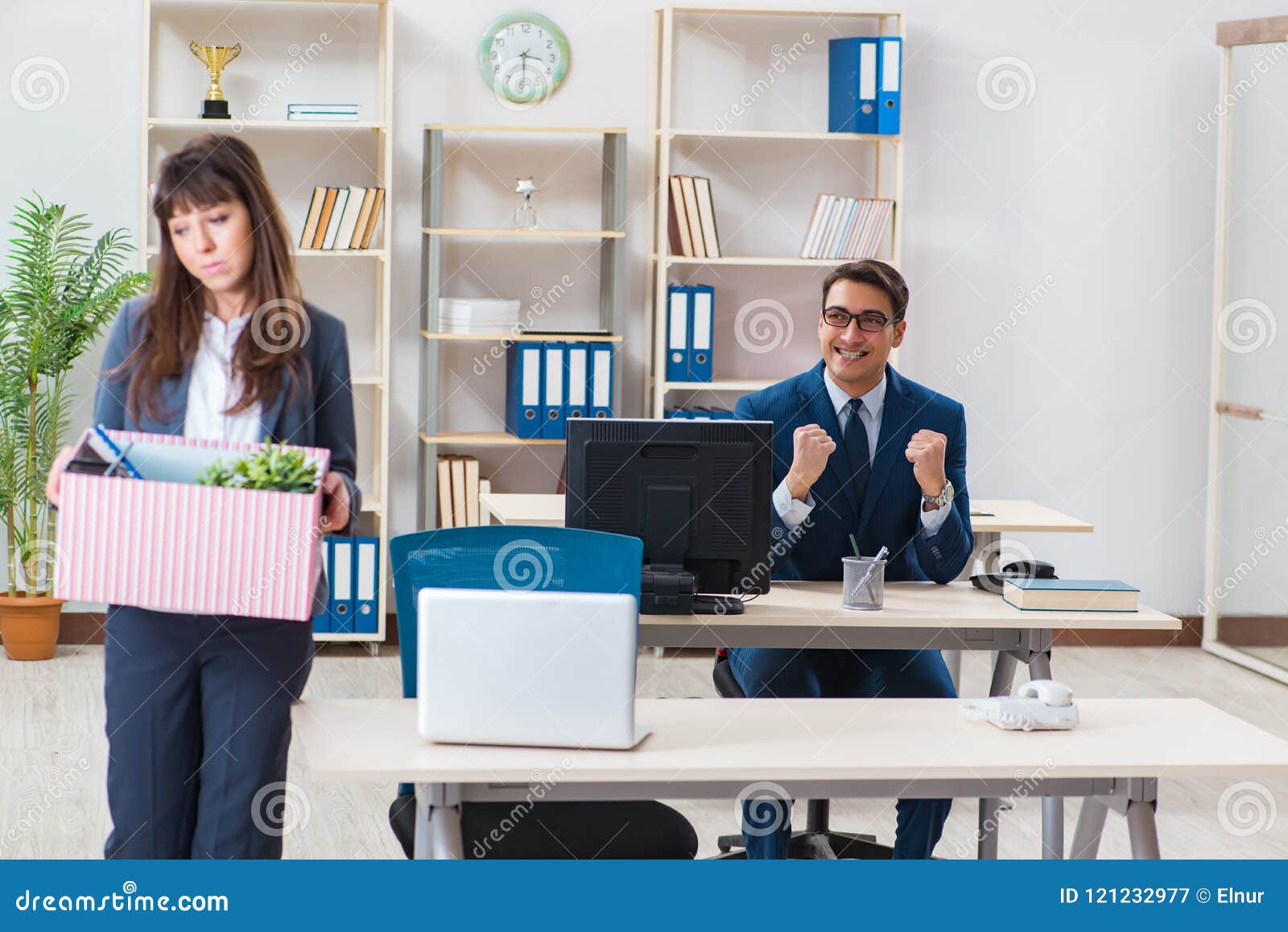 The Person Being Fired from His Work Stock Image - Image of recruitment ...